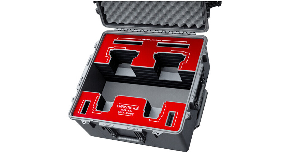 Jason Cases CH73RE Case for Two Christie ILS1 Lenses CH73RE B&H
