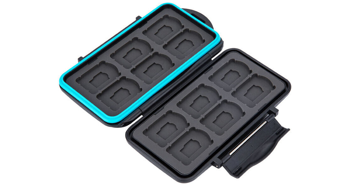JJC Memory Card Case for 12 microSD & 12 Nintendo MC-NSMSD24 B&H