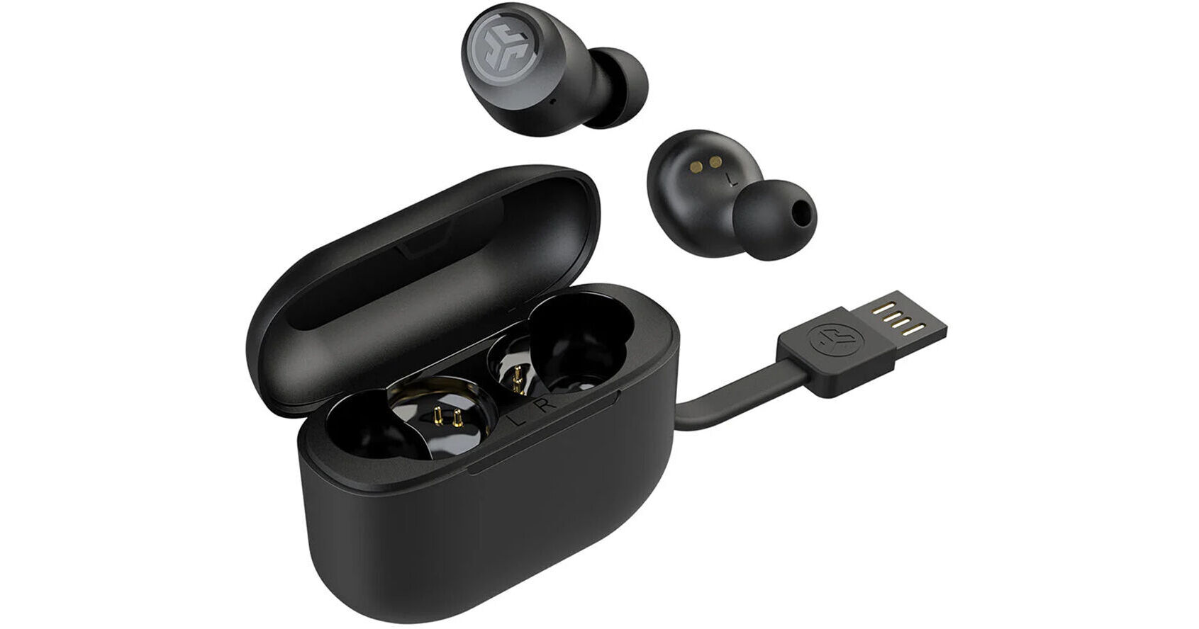 JLab GO Air POP True Wireless Earbuds (Black) EBGAIRPOPRBLK124
