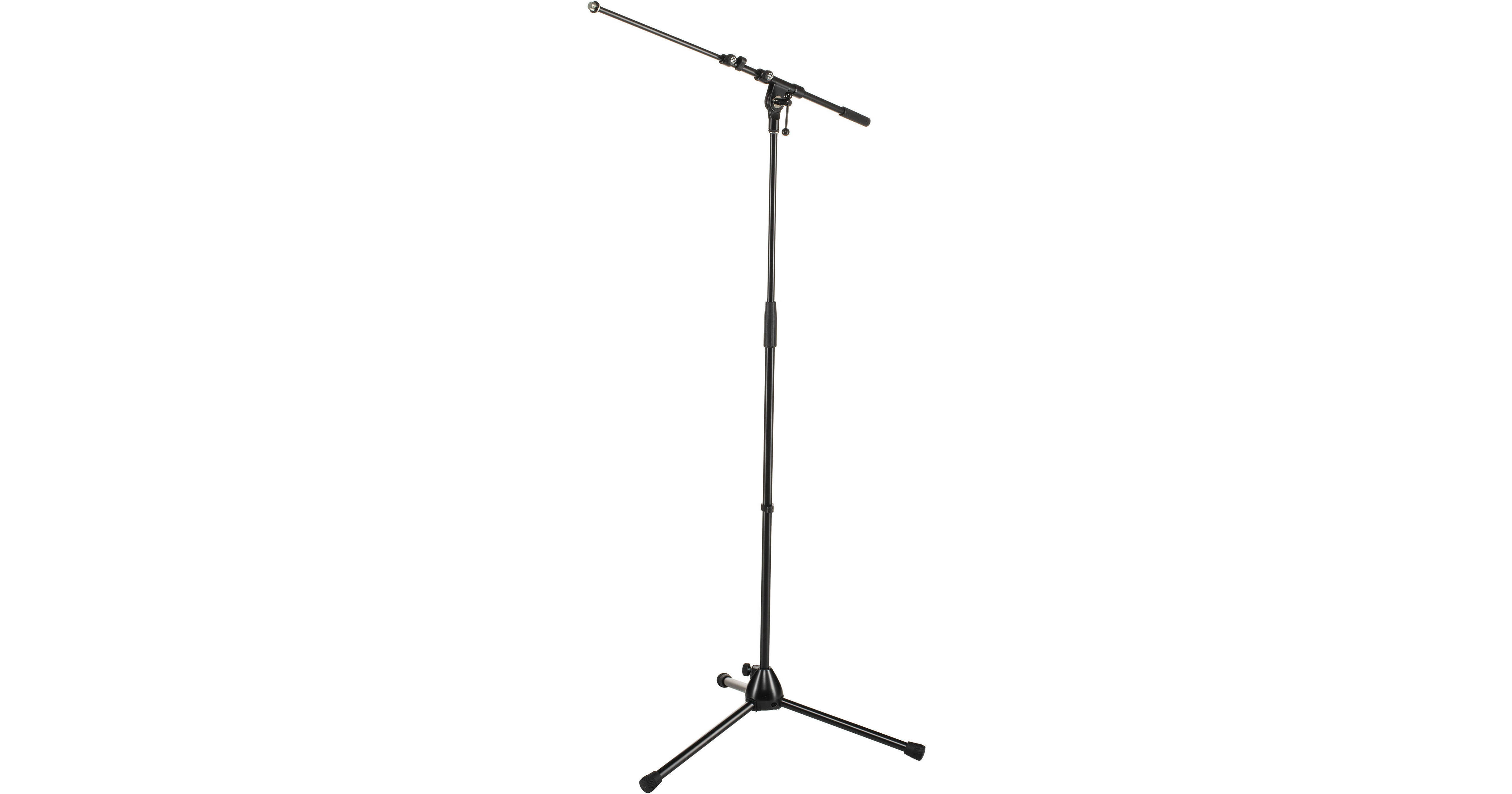 K&M 210/9 Tripod Microphone Stand with Telescoping Boom (Black,