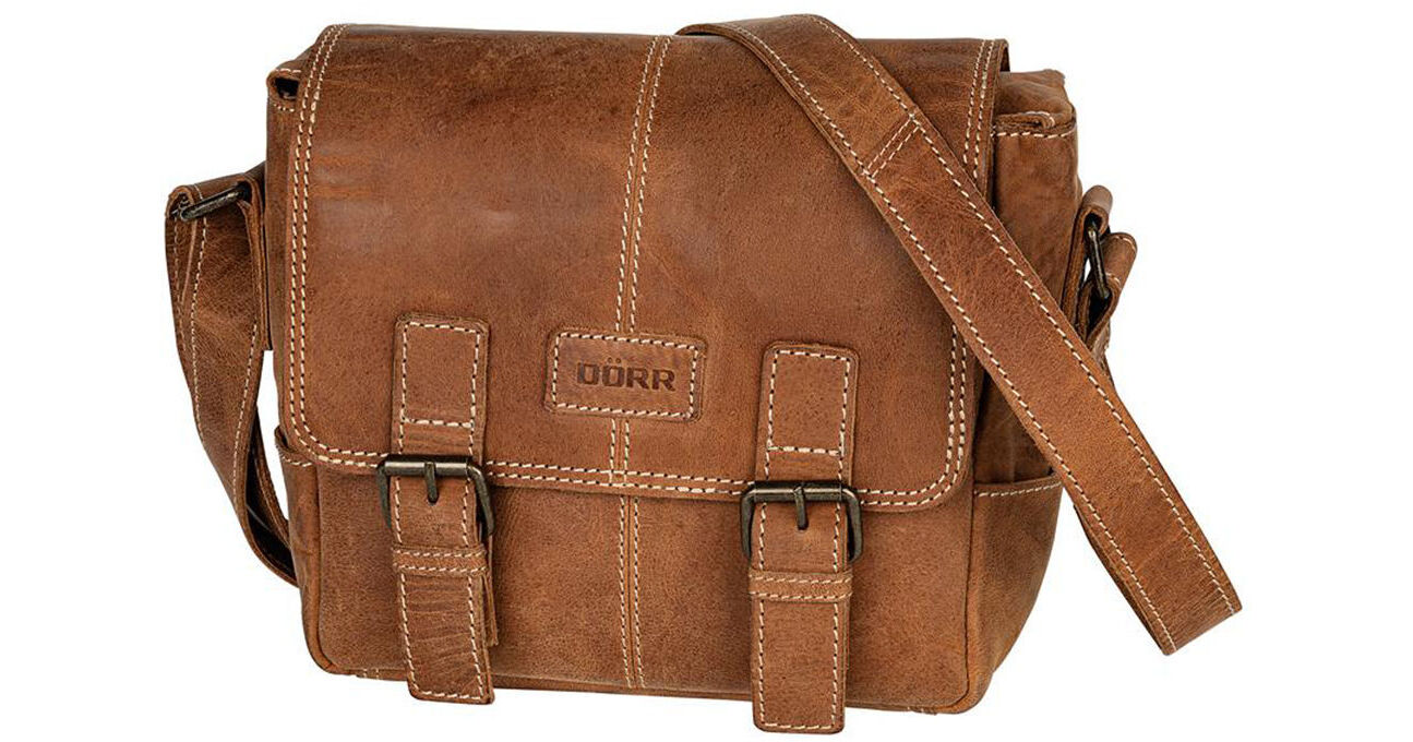Dorr Leather Camera Bag (Small, Cognac) 456630 B&H Photo Video