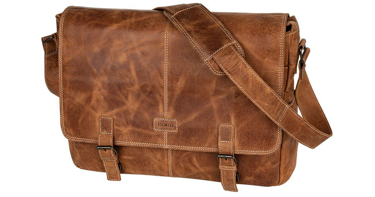 Dorr Leather Camera Bag (Large, Cognac) 456634 B&H Photo Video