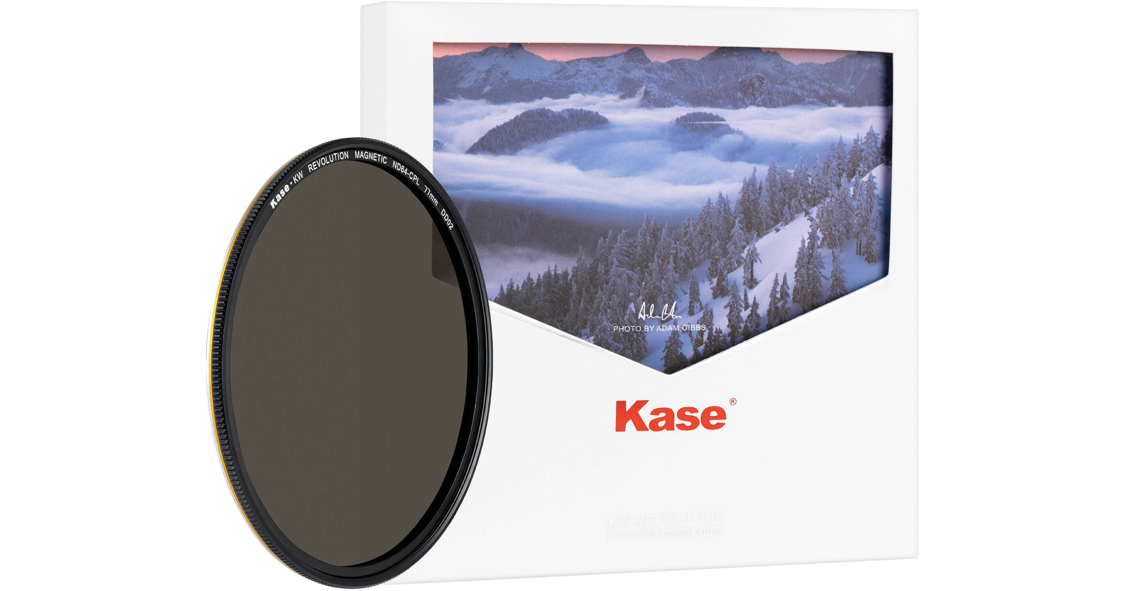 Kase KW Revolution ND/PL Filter with Yellow & Silver 1118100079
