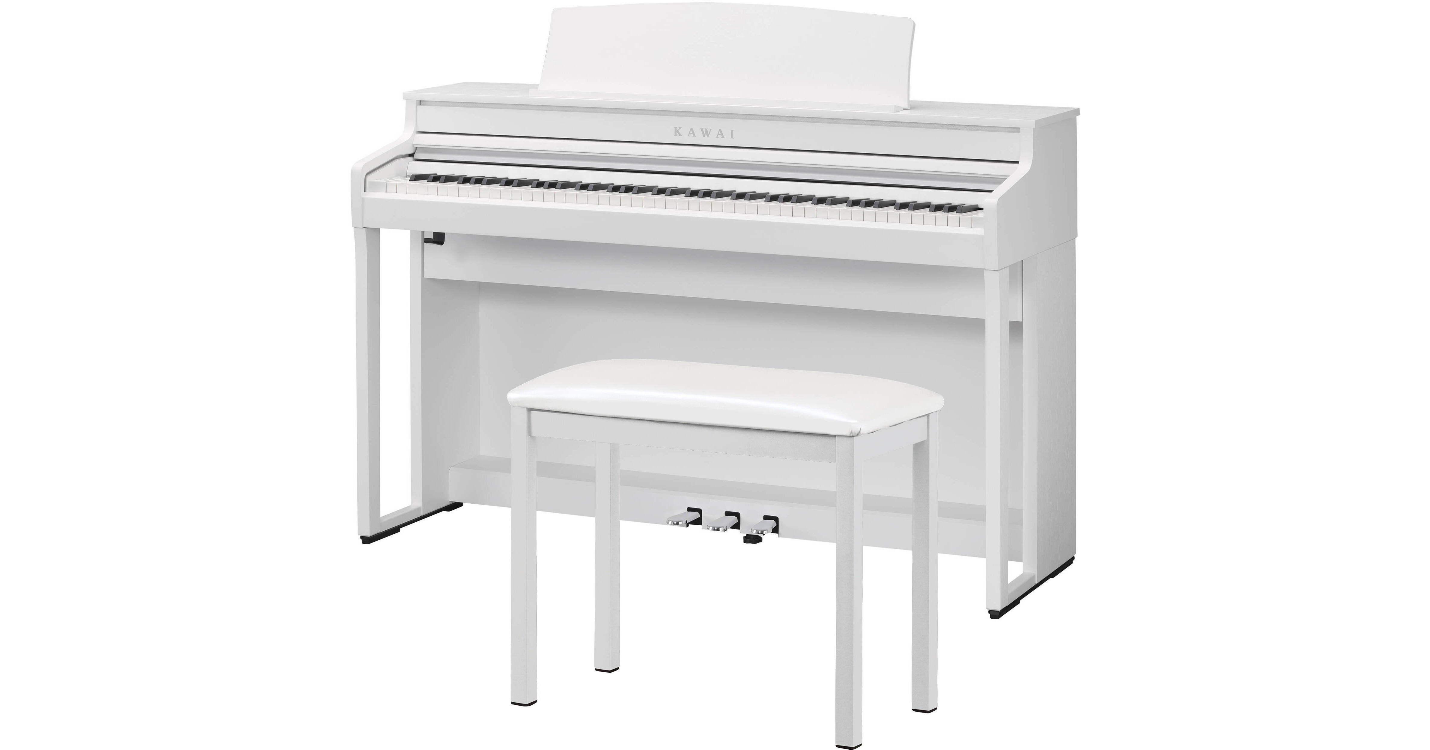 Kawai CA401 Digital Piano with Matching Bench CA401 WH B&H Photo