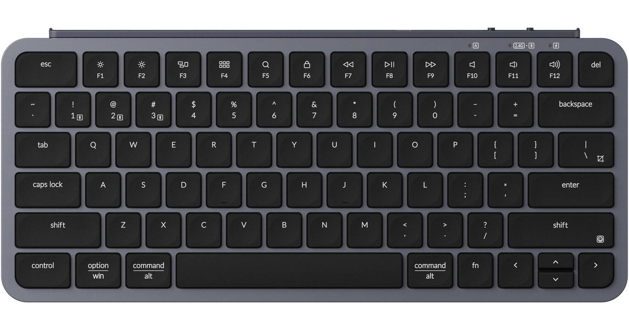Keychron B1 Pro Ultra-Slim Wireless Keyboard (Space Gray) B1P-K1