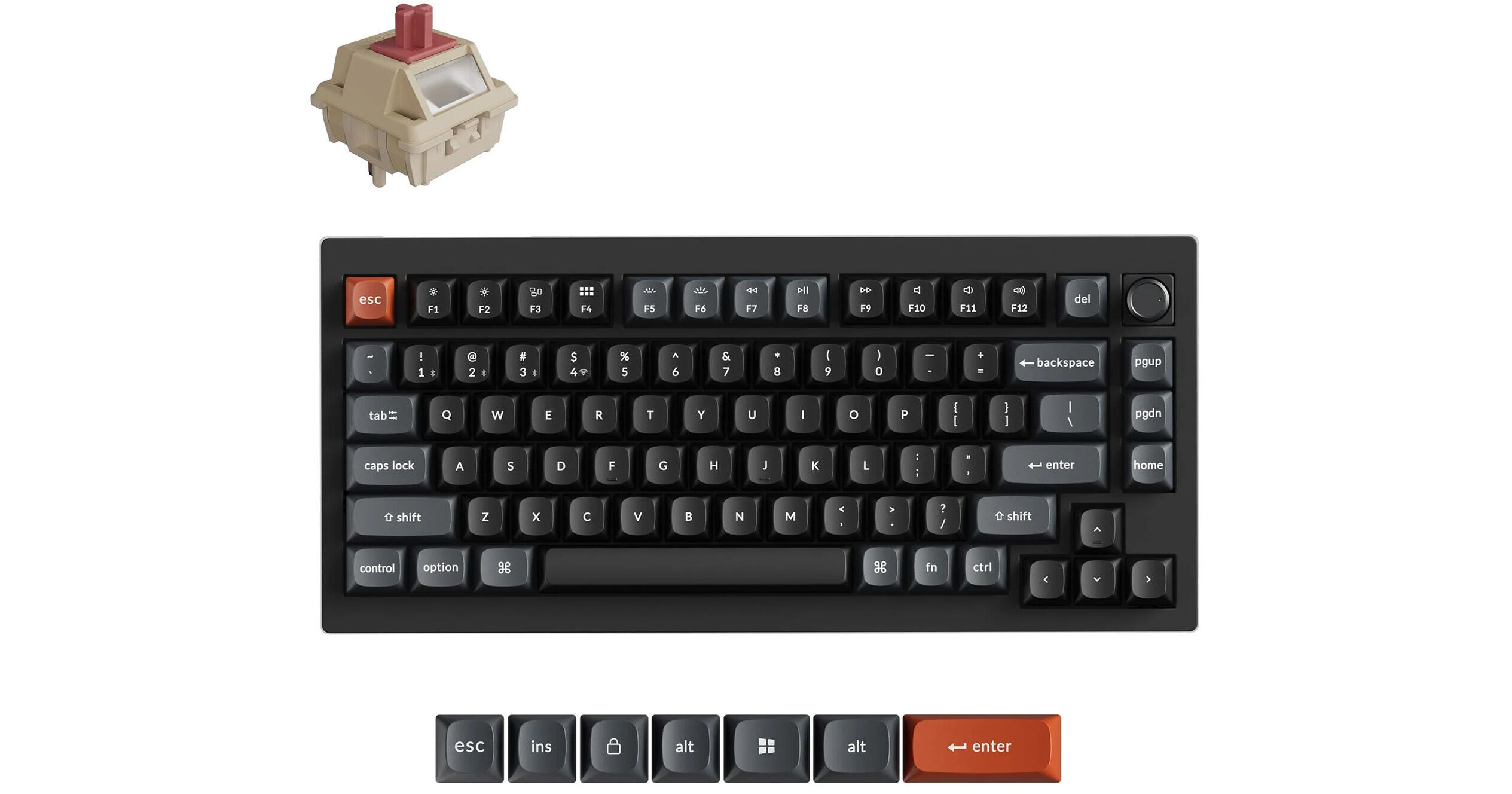 Keychron V1 Ultra 8K Wireless Mechanical Keyboard V1U-D1 B&H