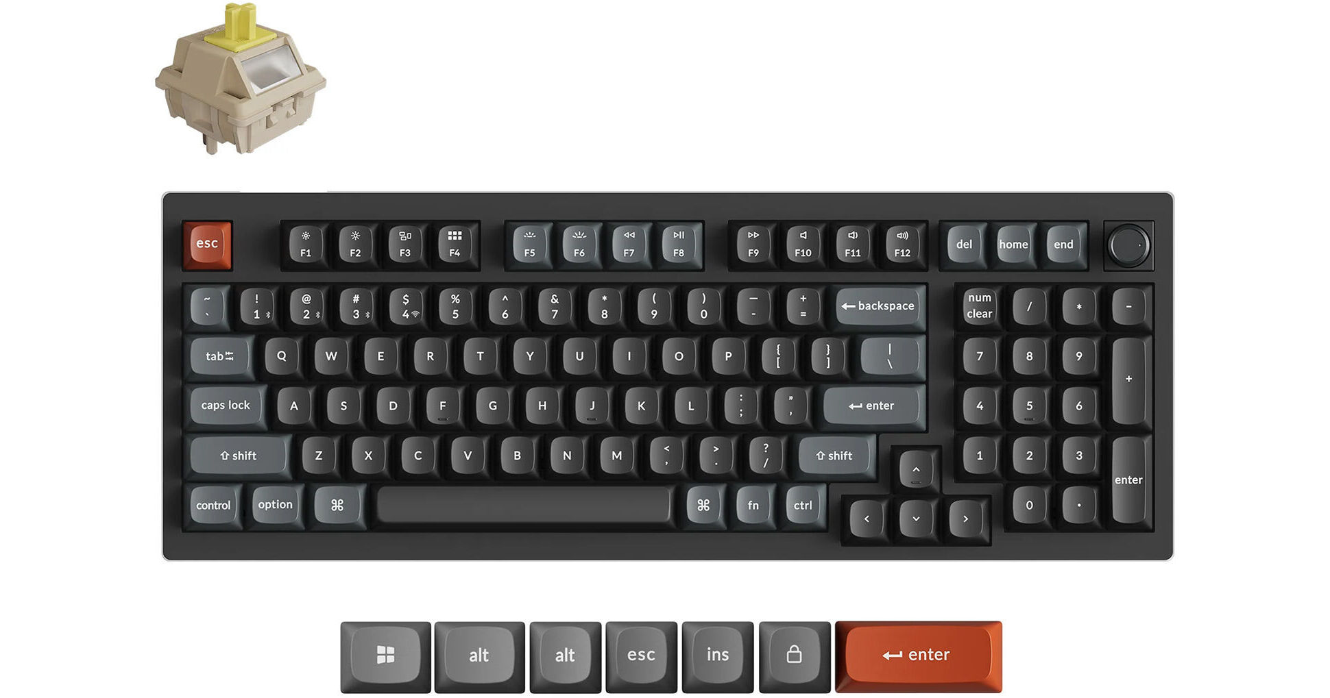 Keychron V5 Ultra 8K Wireless Mechanical Keyboard V5U-D4 B&H