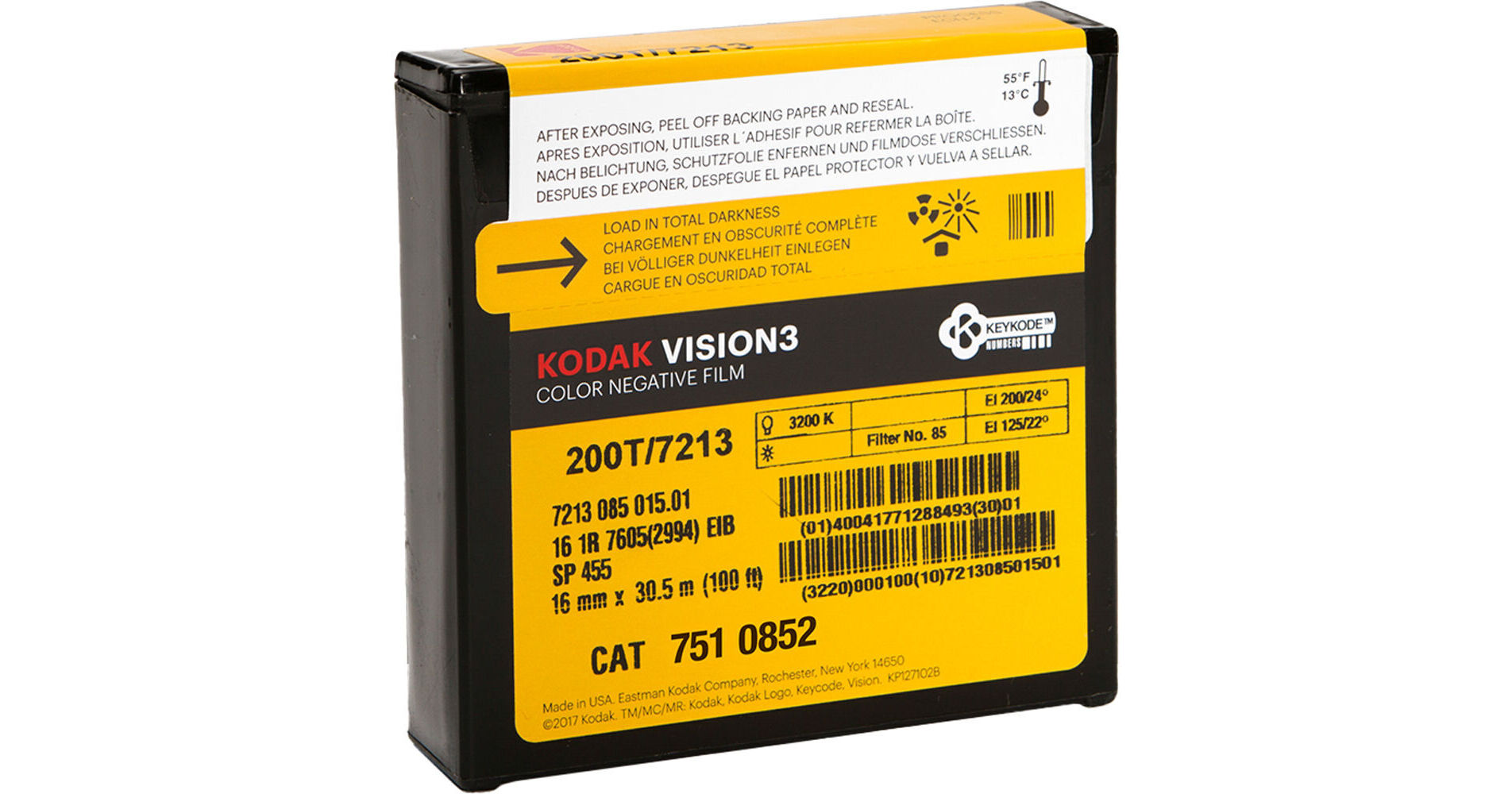 Kodak VISION3 200T Color Negative Film #7213 7510852 B&H Photo