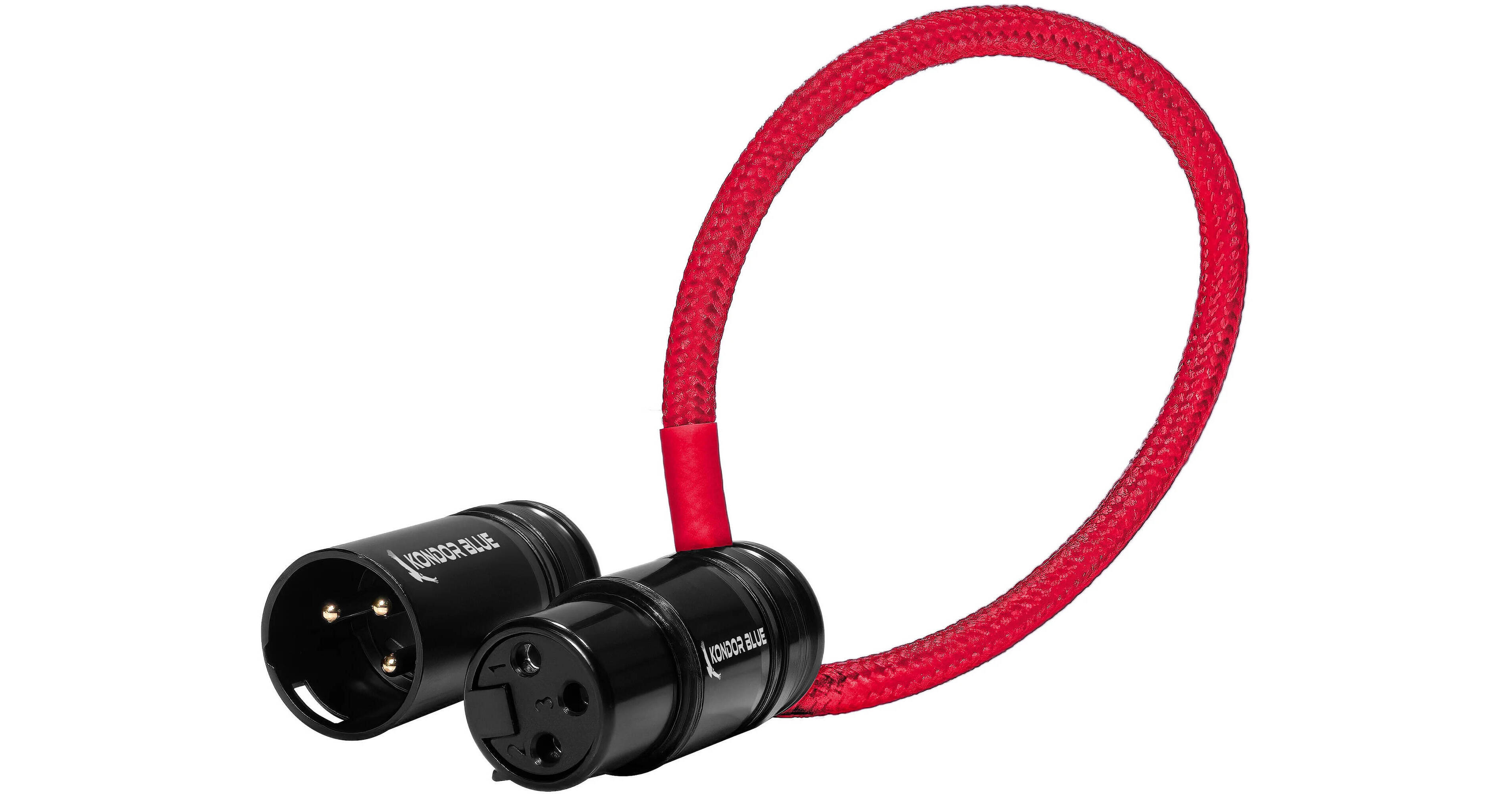 Kondor Blue Straight Low-Profile Right-Angle XLR KB-MXLRF8-R B&H