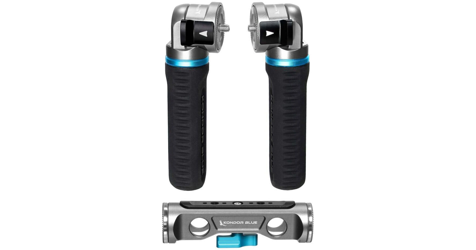 Kondor Blue Pro Pivot Rosette Grips & Dual-Rod Clamp KB-PRG-DRC