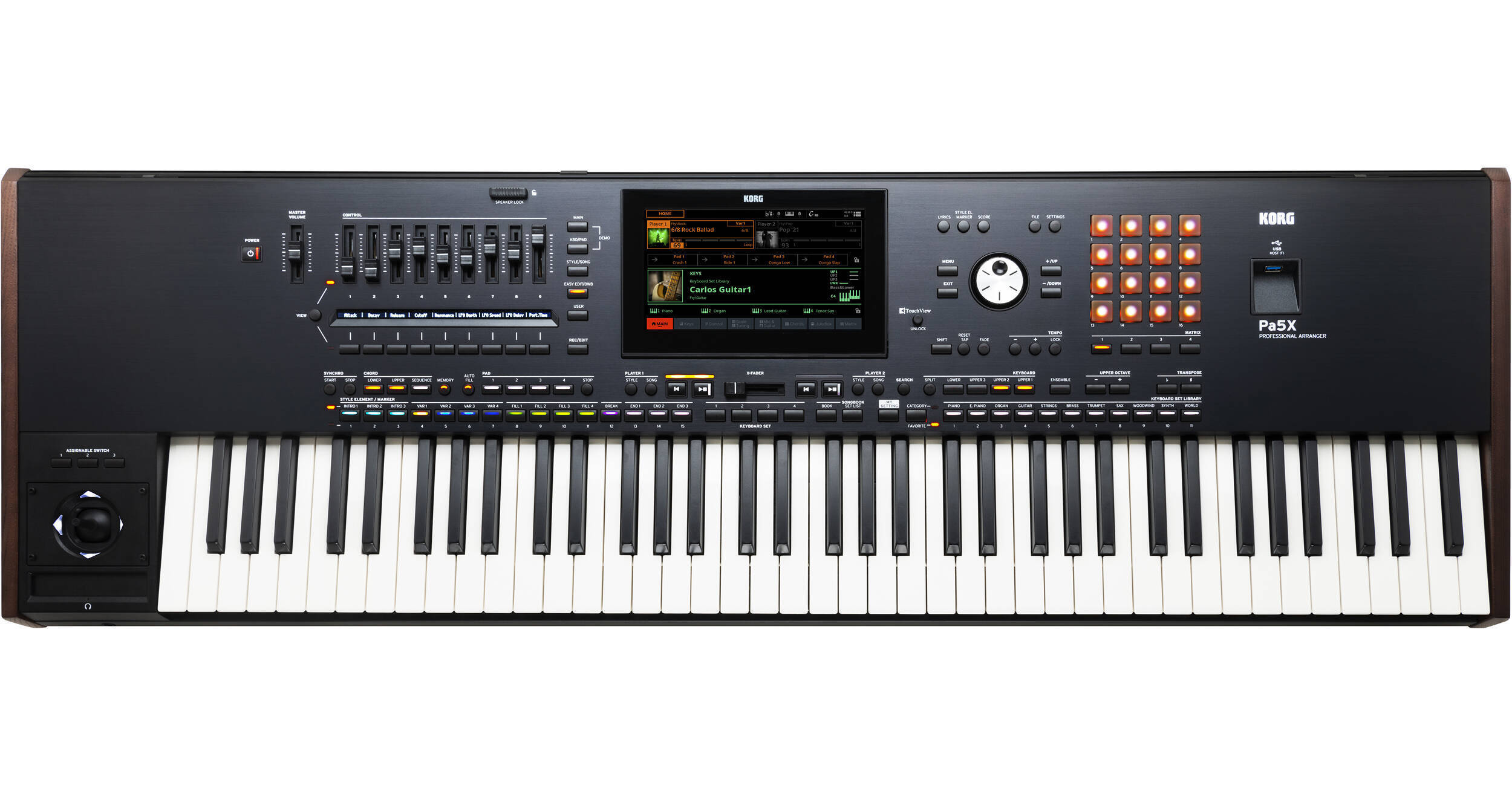 Korg Pa5X-76 76-Key Professional Arranger Keyboard PA5X76 B&H