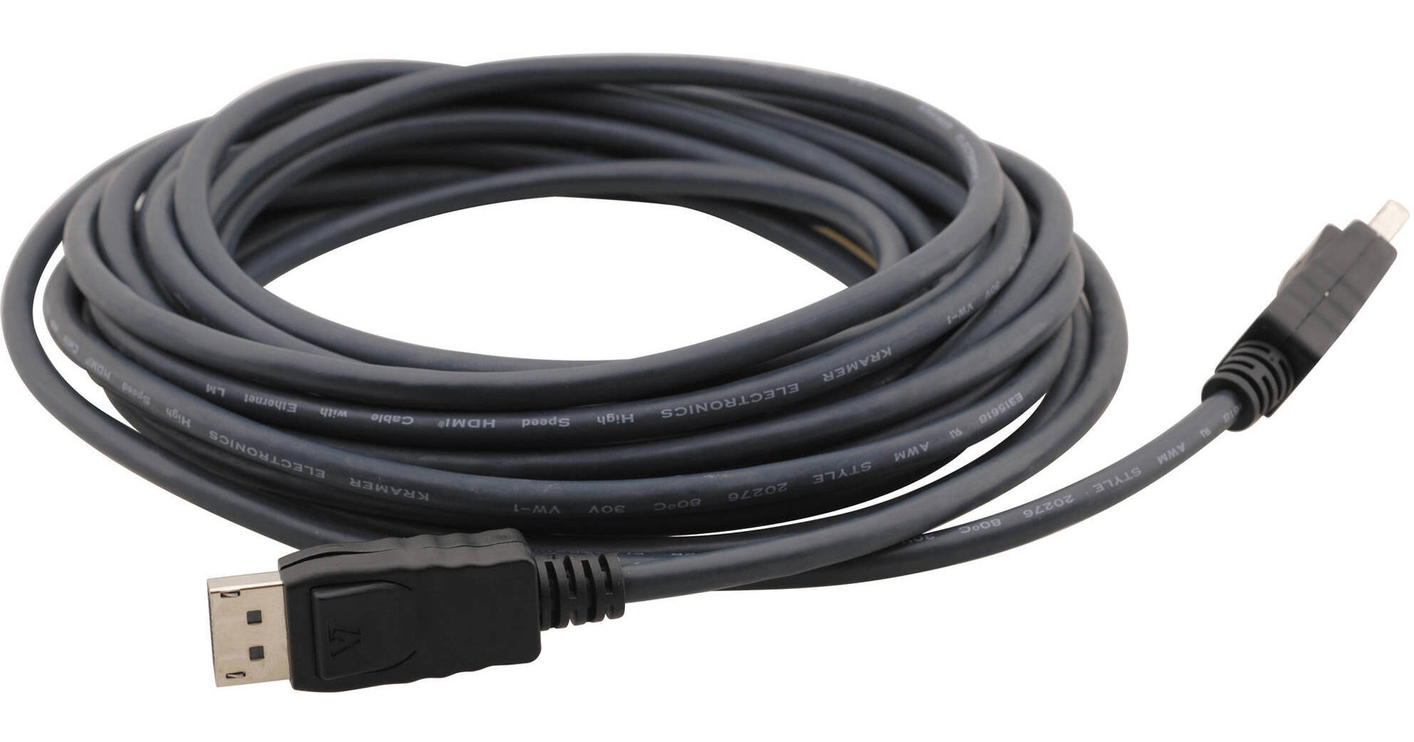 Kramer C-MDPM/MDPM Flexible DisplayPort Cable (2') C-MDPM/MDPM-2