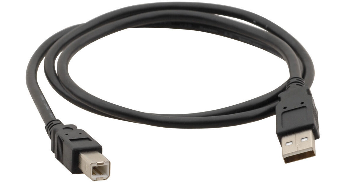 Kramer USB-A 2.0 to USB-B Cable (6') C-USB/AB-6 B&H Photo Video