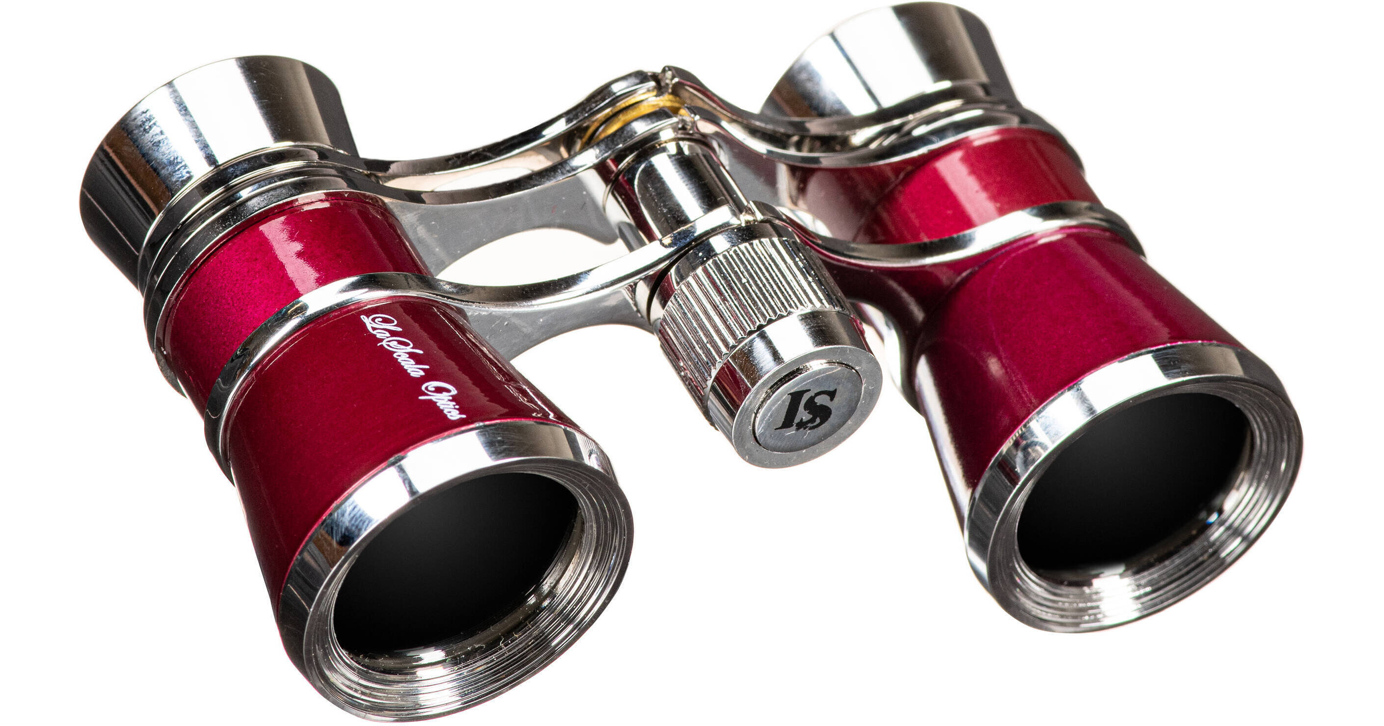 LaScala Optics 3x25 Aida Opera Glasses (Burgundy & Silver) LSA04