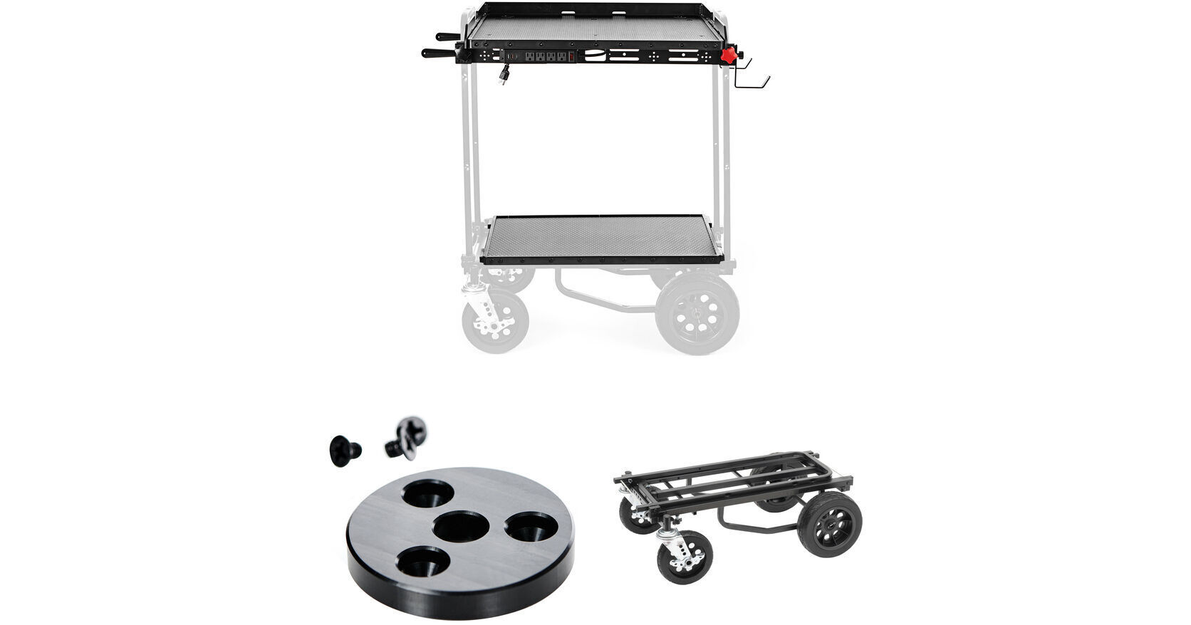 Lava Cart MOTI Worksurface with RocknRoller Cart R12B-MOIT-FULL