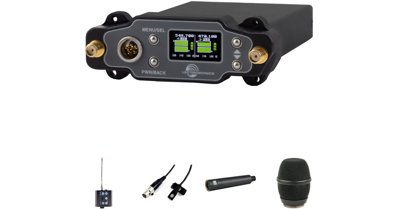 Lectrosonics DSR Two-Channel Slot Receiver ENG Kit with DHu