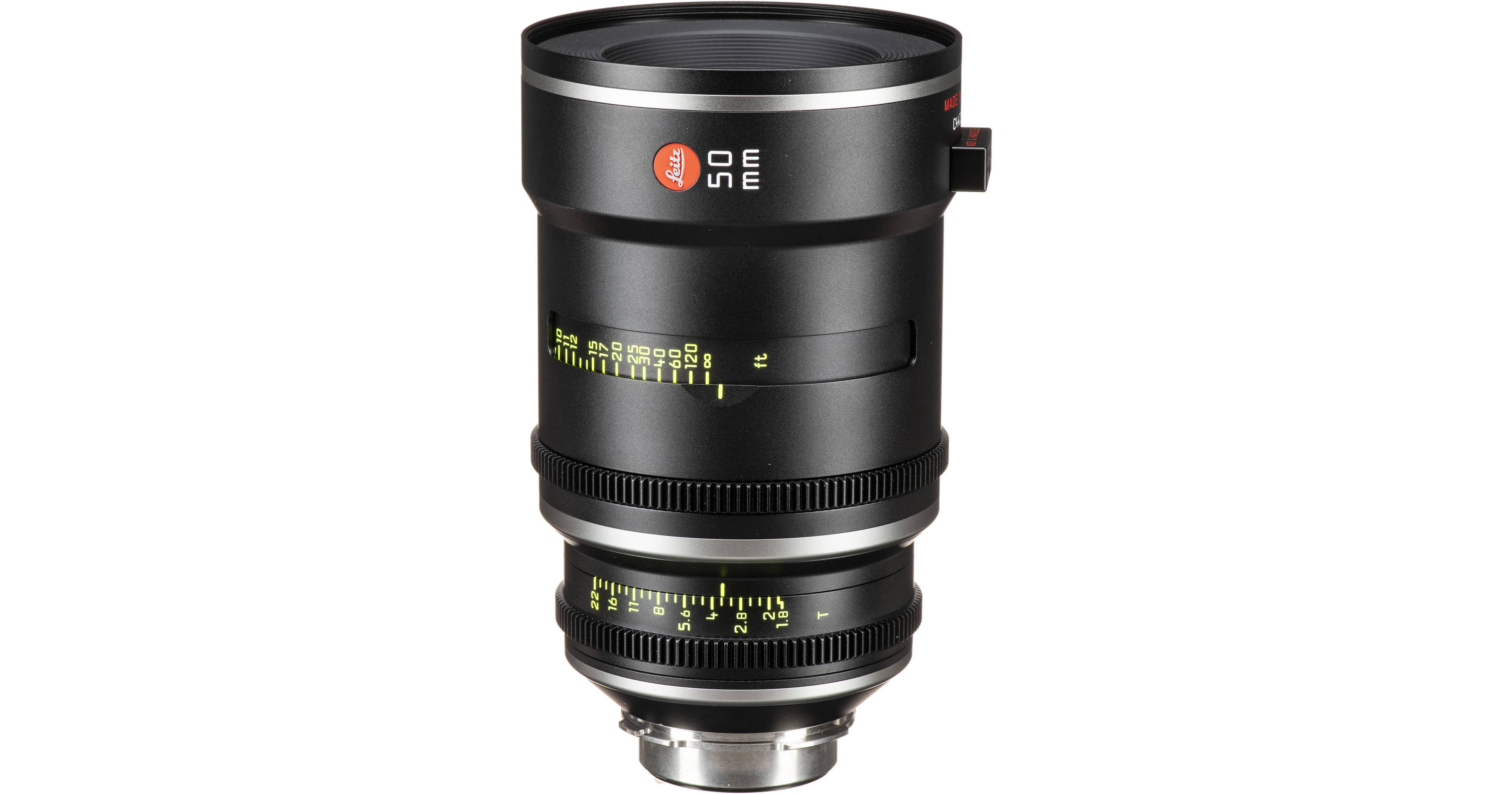 Leitz Cine Prime 50mm Lens (Feet, PL Mount) 11476-001 B&H Photo