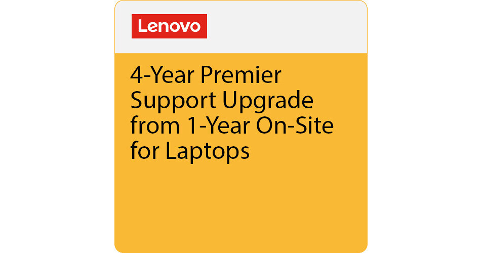 Lenovo 4-Year Premier Support Upgrade from 1-Year 5WS0T36140 B&H