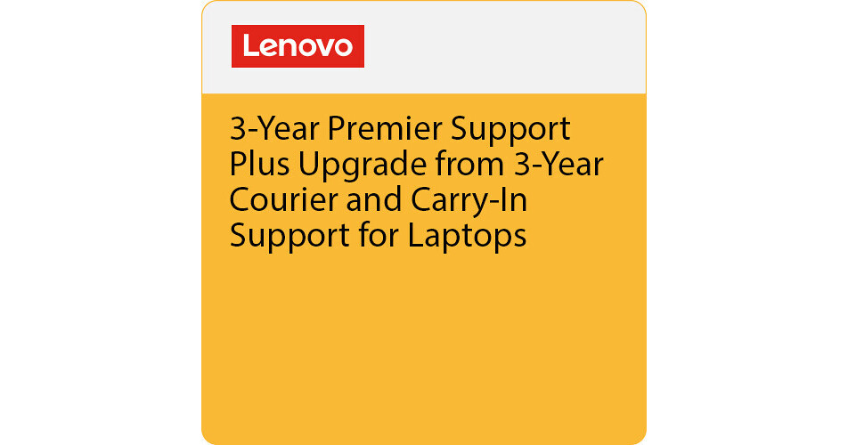 Lenovo 3-Year Premier Support Plus Upgrade from 3-Year