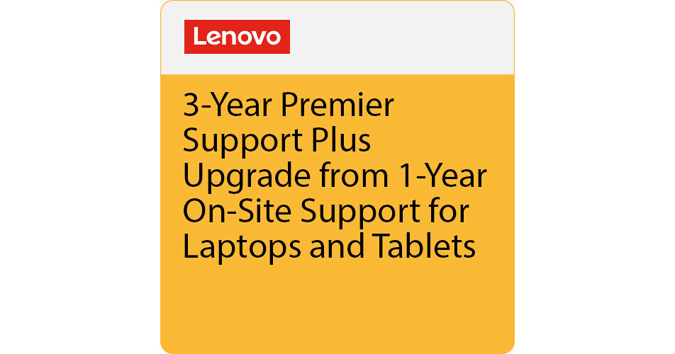 Lenovo 3-Year Premier Support Plus Upgrade from 1-Year