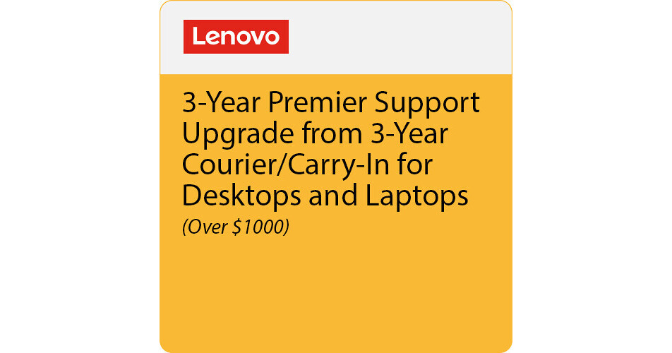 Lenovo 3-Year Premier Support Upgrade from 3-Year 5WS1N53100 B&H