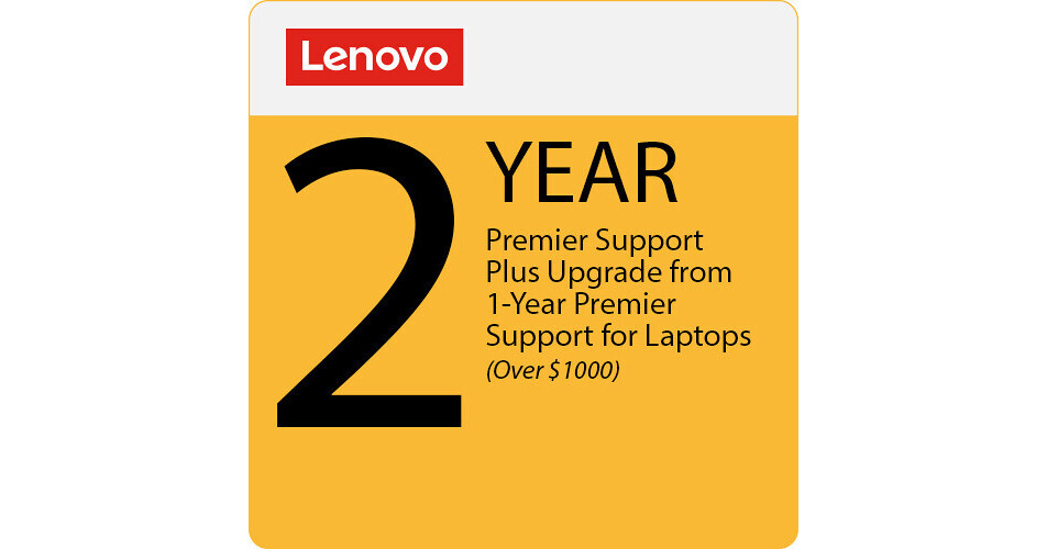 Lenovo 2-Year Premier Support Plus Upgrade from 1-Year