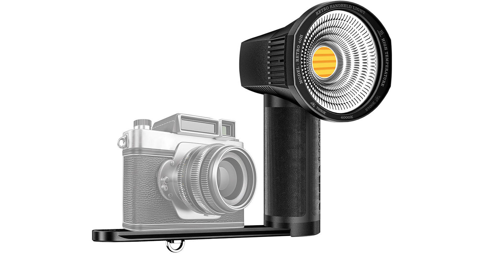 LENSGO 40H Retro Handheld Bi-Color LED Light 40H B&H Photo Video