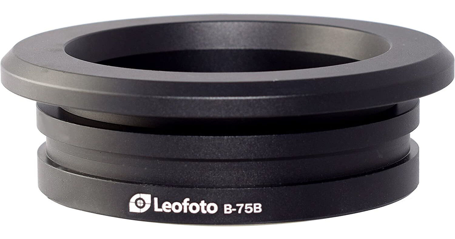 Leofoto 75mm Top Bowl Adapter for LN-404C Tripod BA-75L B&H