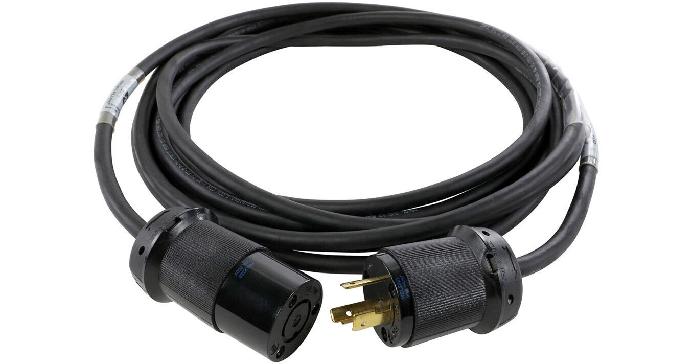 Lex Products NEMA L6-20 Locking Extension Cable PE700J-100-L620