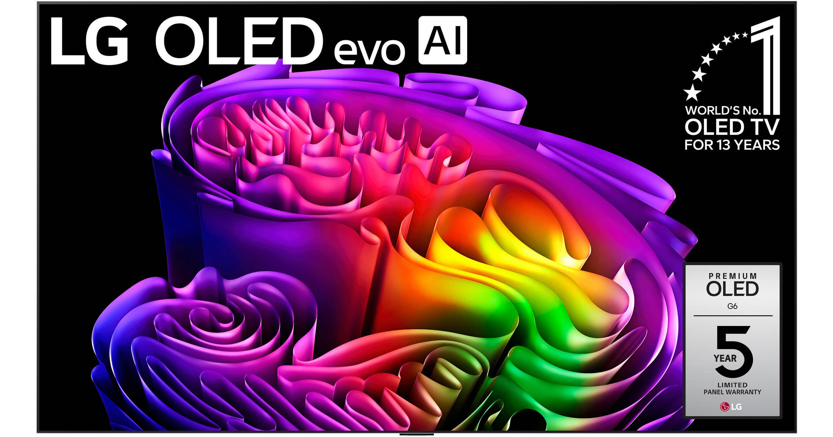 LG 83" 4K HDR Smart OLED evo AI G6 TV OLED83G6WUA B&H Photo Video
