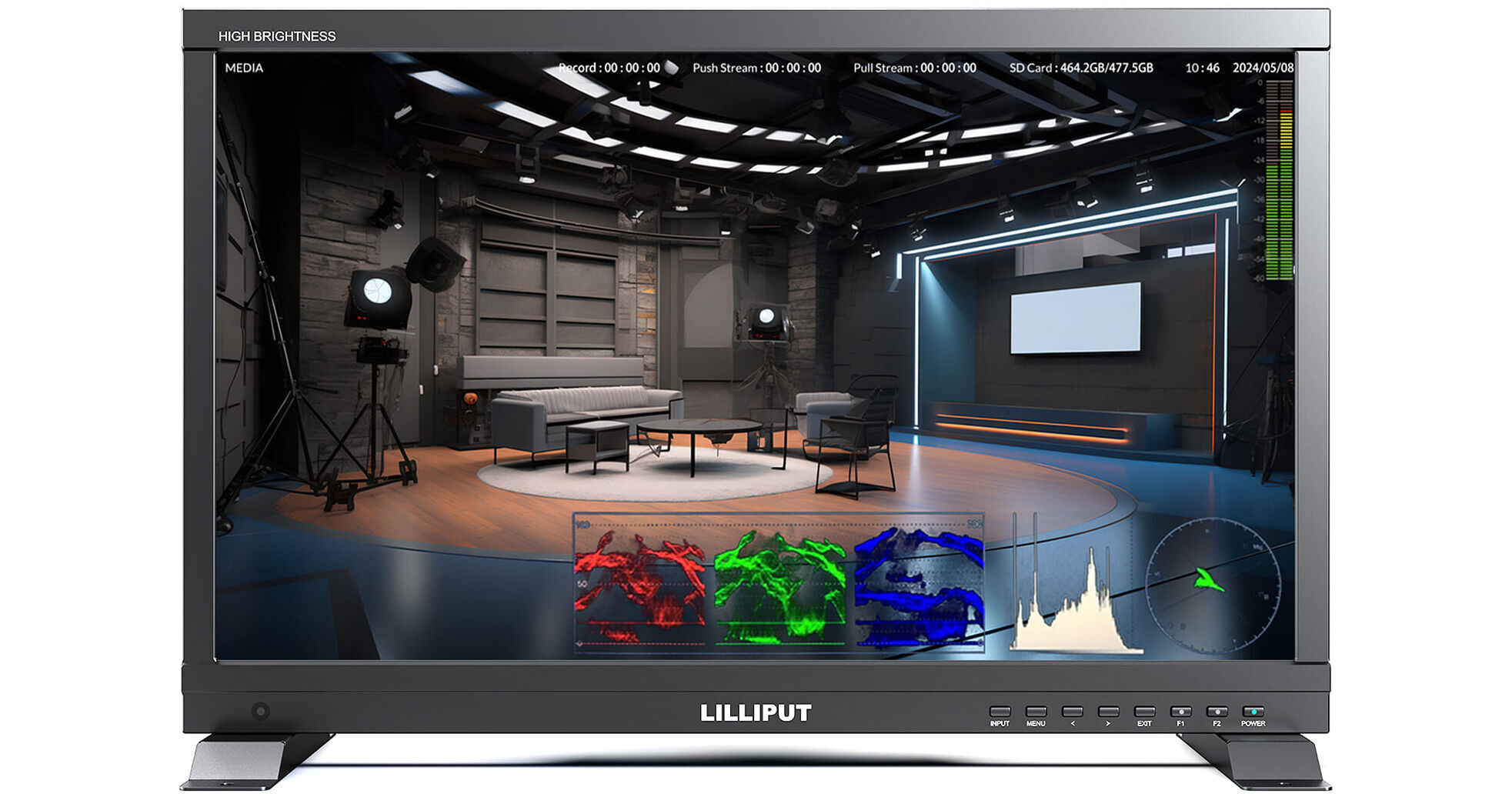 Lilliput PVM220S-E 21.5" Live Stream Recording PVM220S-E-ABBP-CC