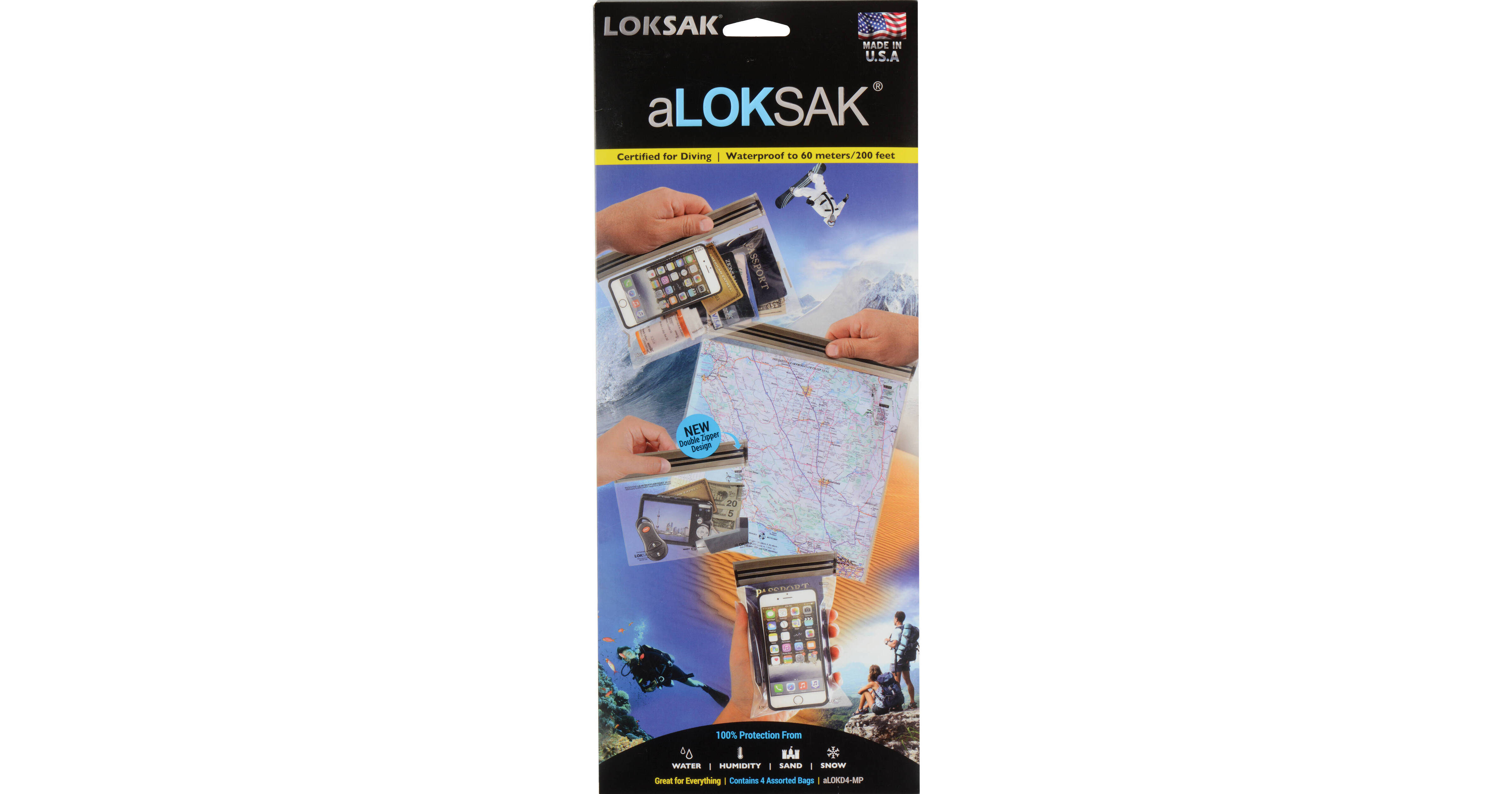 LOKSAK aLOKSAK Waterproof Bags - Medium Multipack 390005 B&H