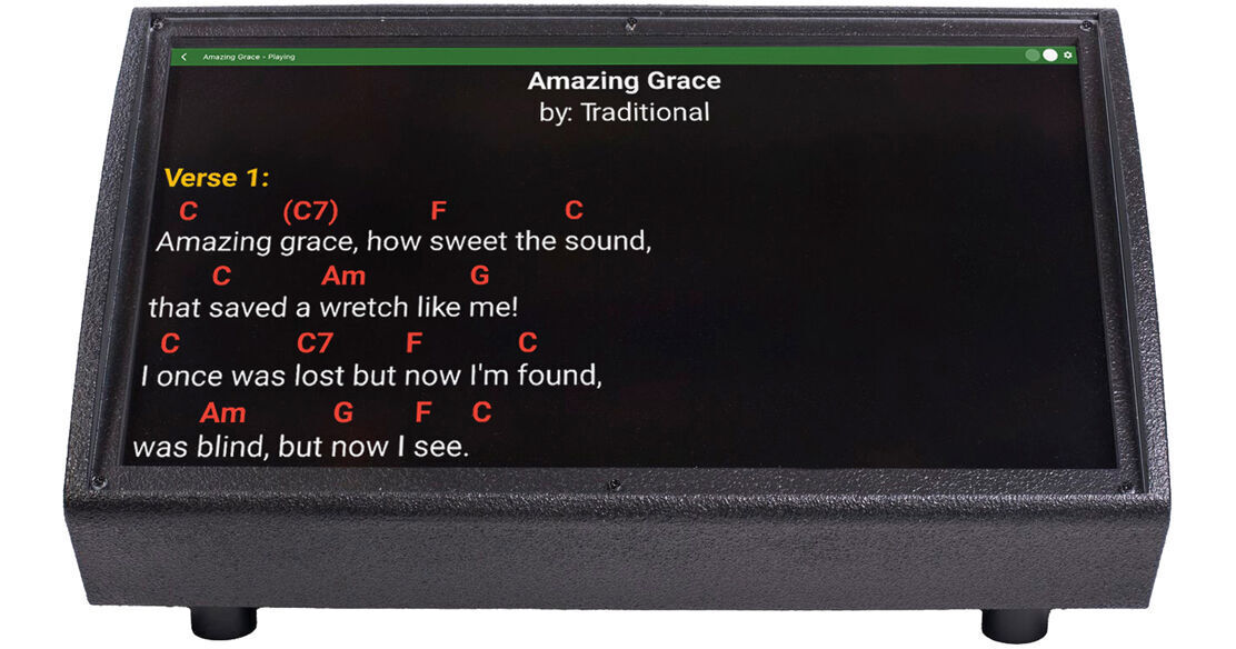 lyrics prompter MOGX Pro Horizontal Stage Teleprompter PRO32 B&H
