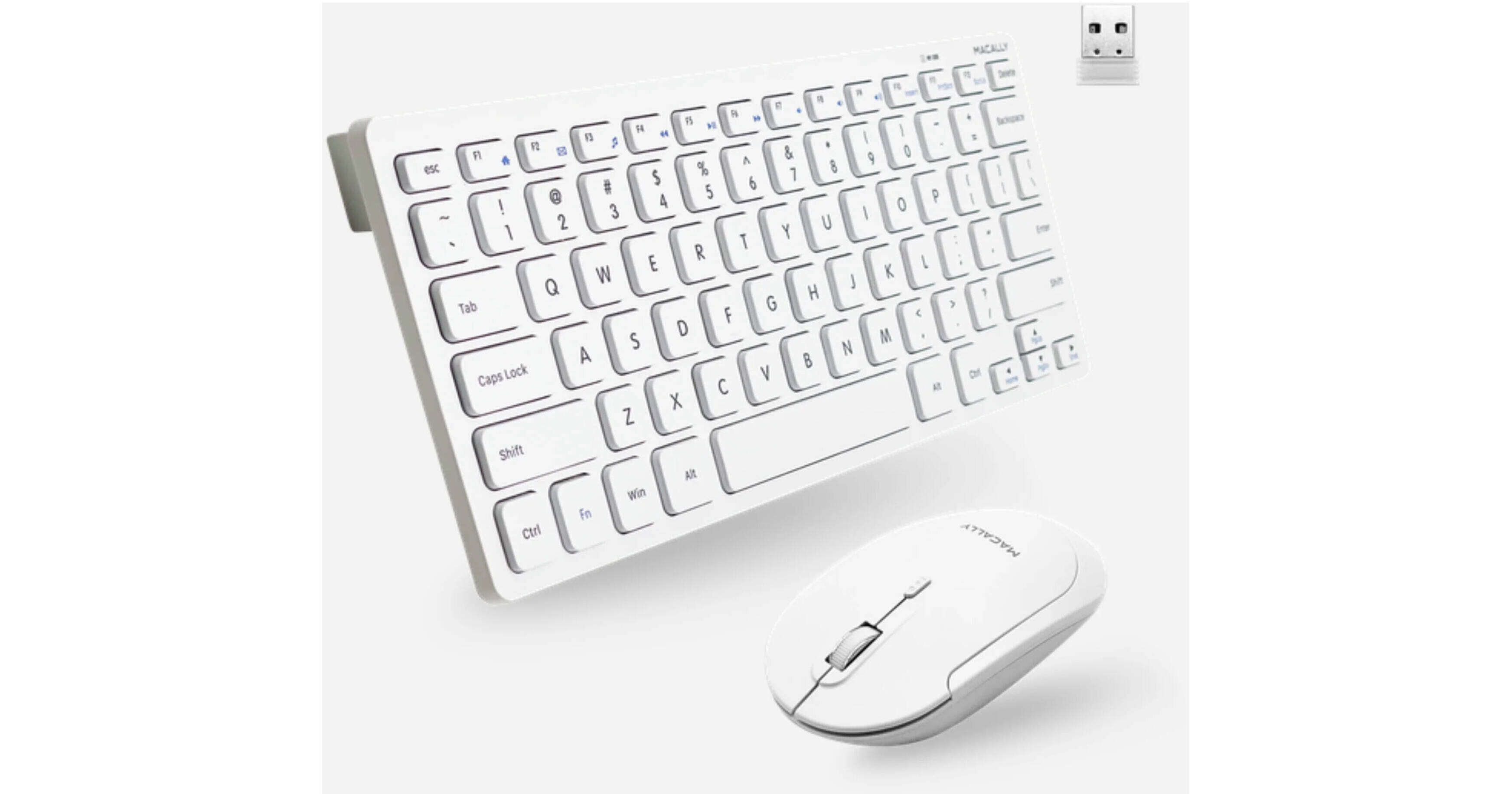 Macally Compact Wireless RF Keyboard and Mouse Combo
