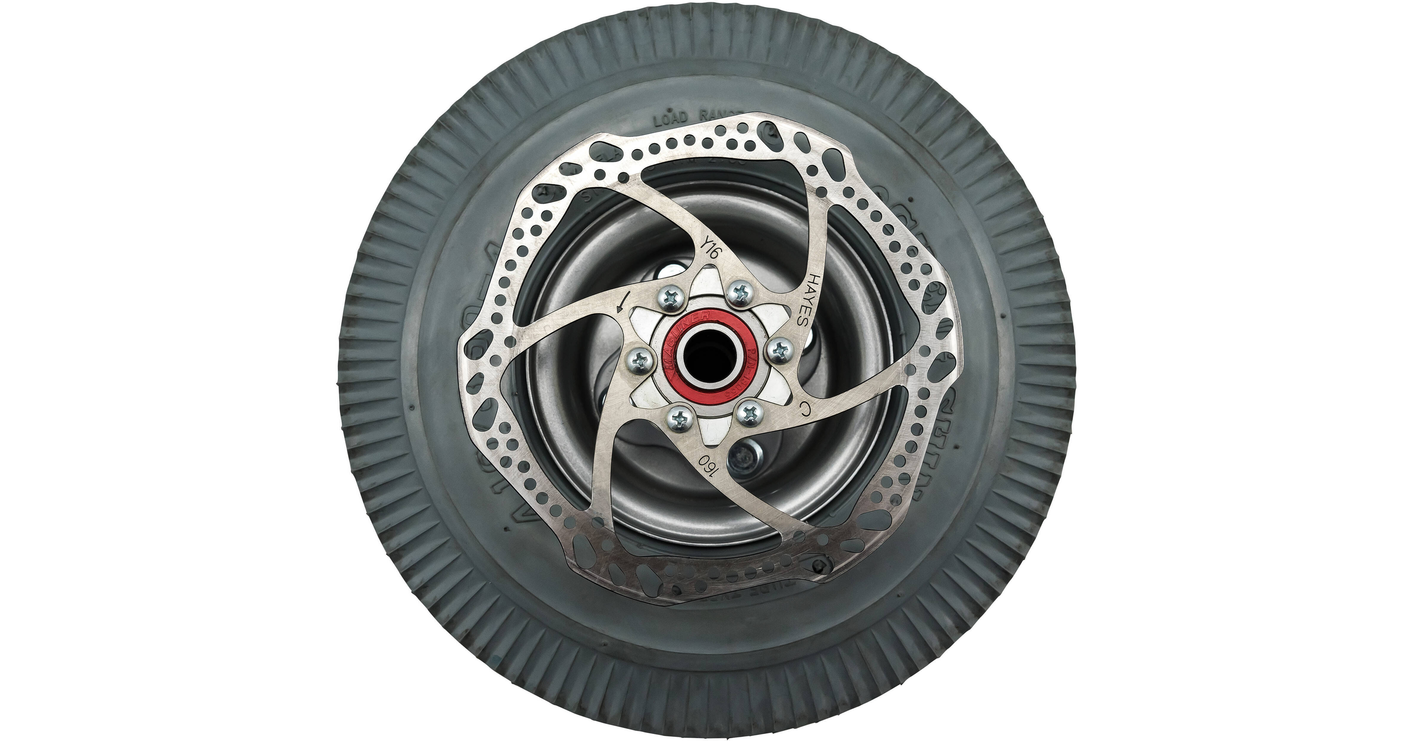 Magliner 10" 4-Ply Pneumatic Wheel with Brake Hub/Disc 304259
