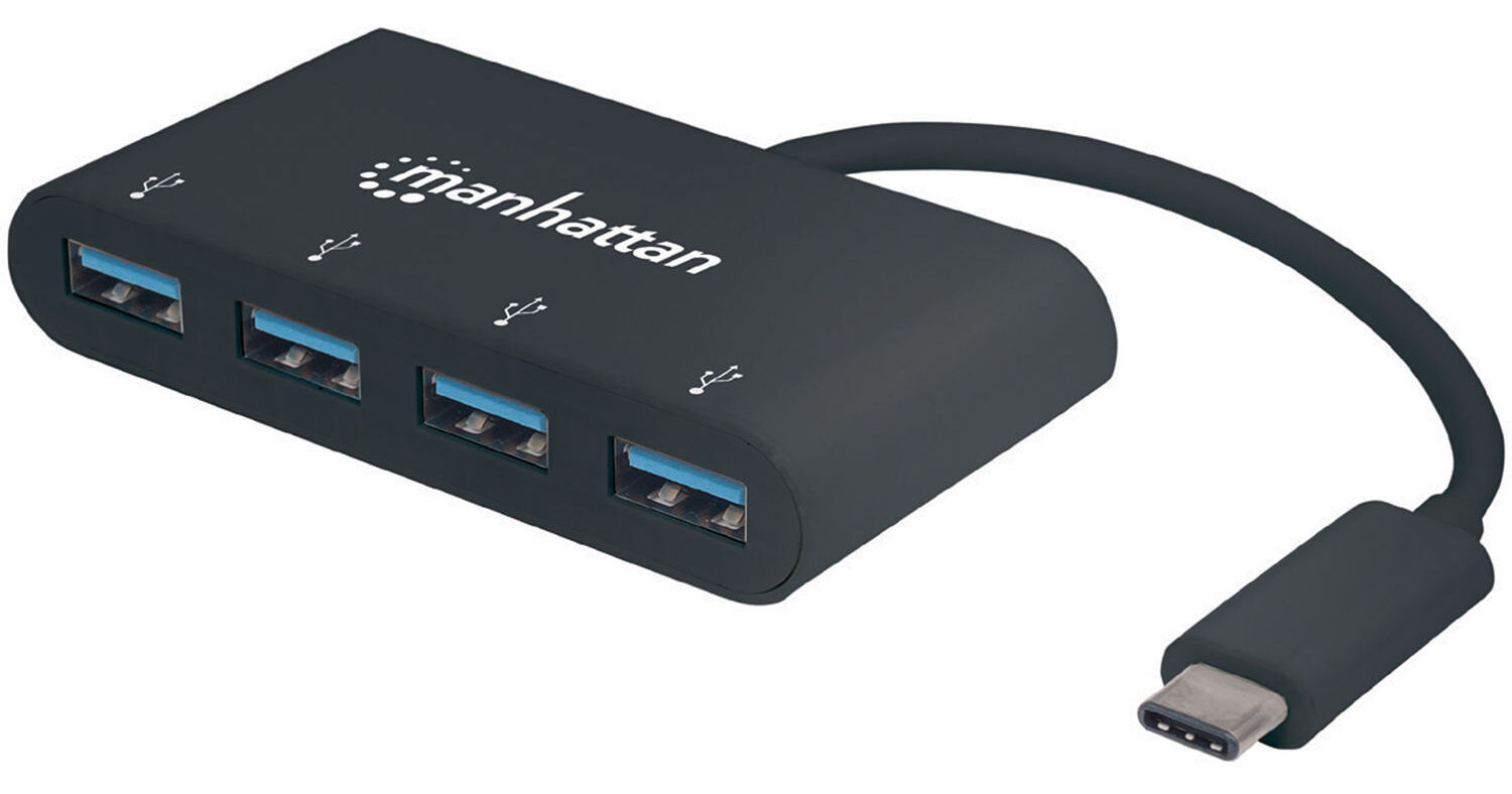 Manhattan 4-Port USB 3.0 Type-A Hub 162746 B&H Photo Video