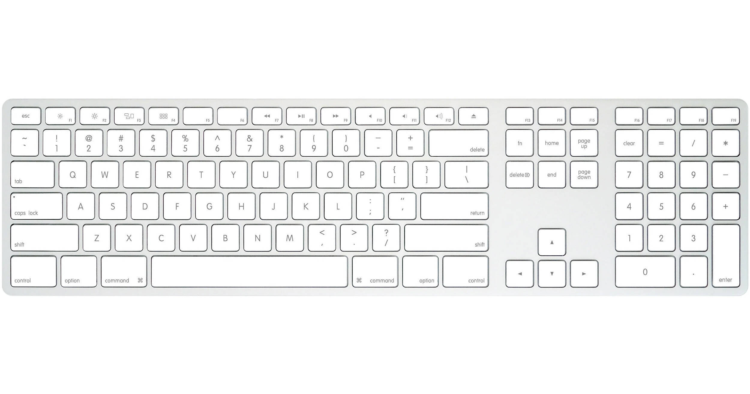 Matias Wireless USB-C Keyboard for Mac (Silver) FK416DCS B&H