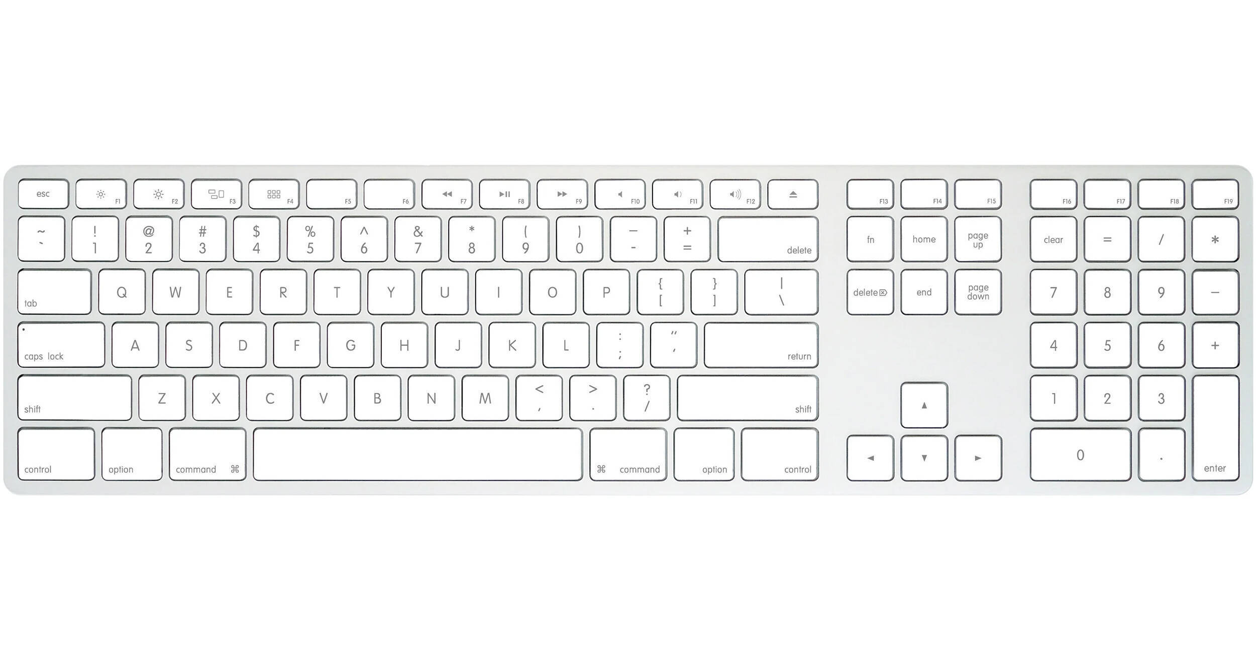 Matias Wireless USB-C Aluminum Keyboard for Mac (Silver)