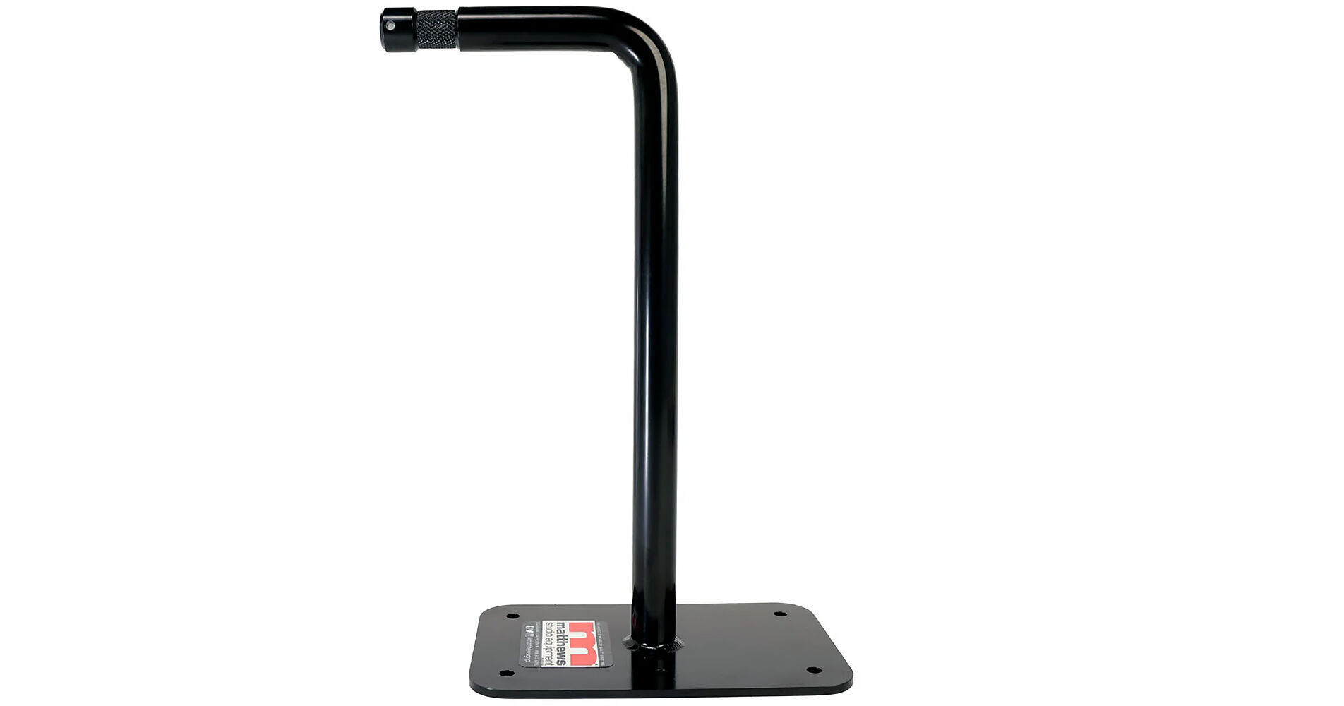Matthews Baby Plate (Black Hyper-Chrome, 12" Right-Angle)