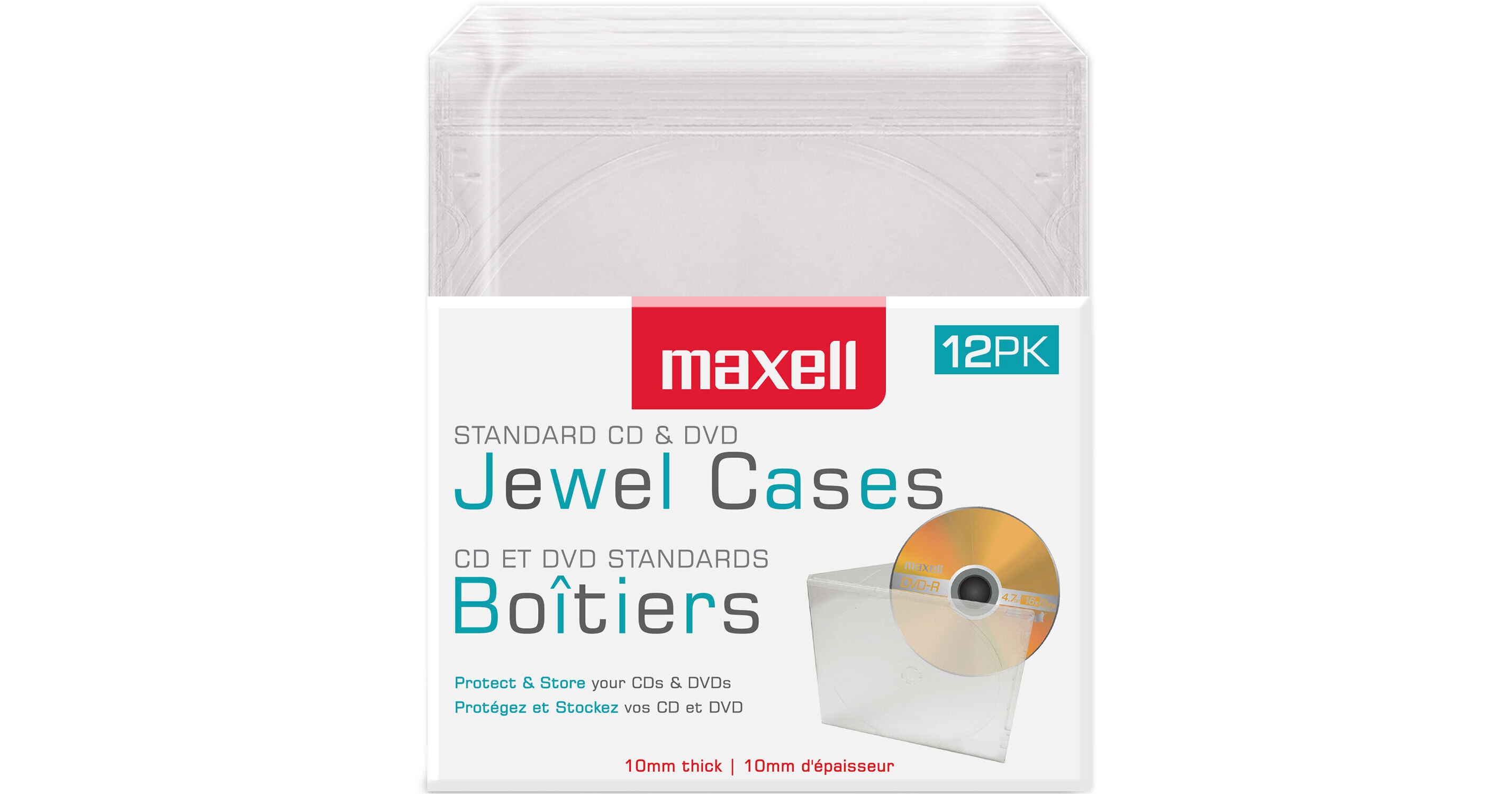 Maxell CD-360 Standard CD & DVD Jewel Cases 190069OD B&H Photo