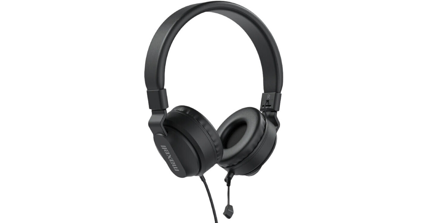 Maxell USB-C Headphones with Boom Mic 197304 B&H Photo Video