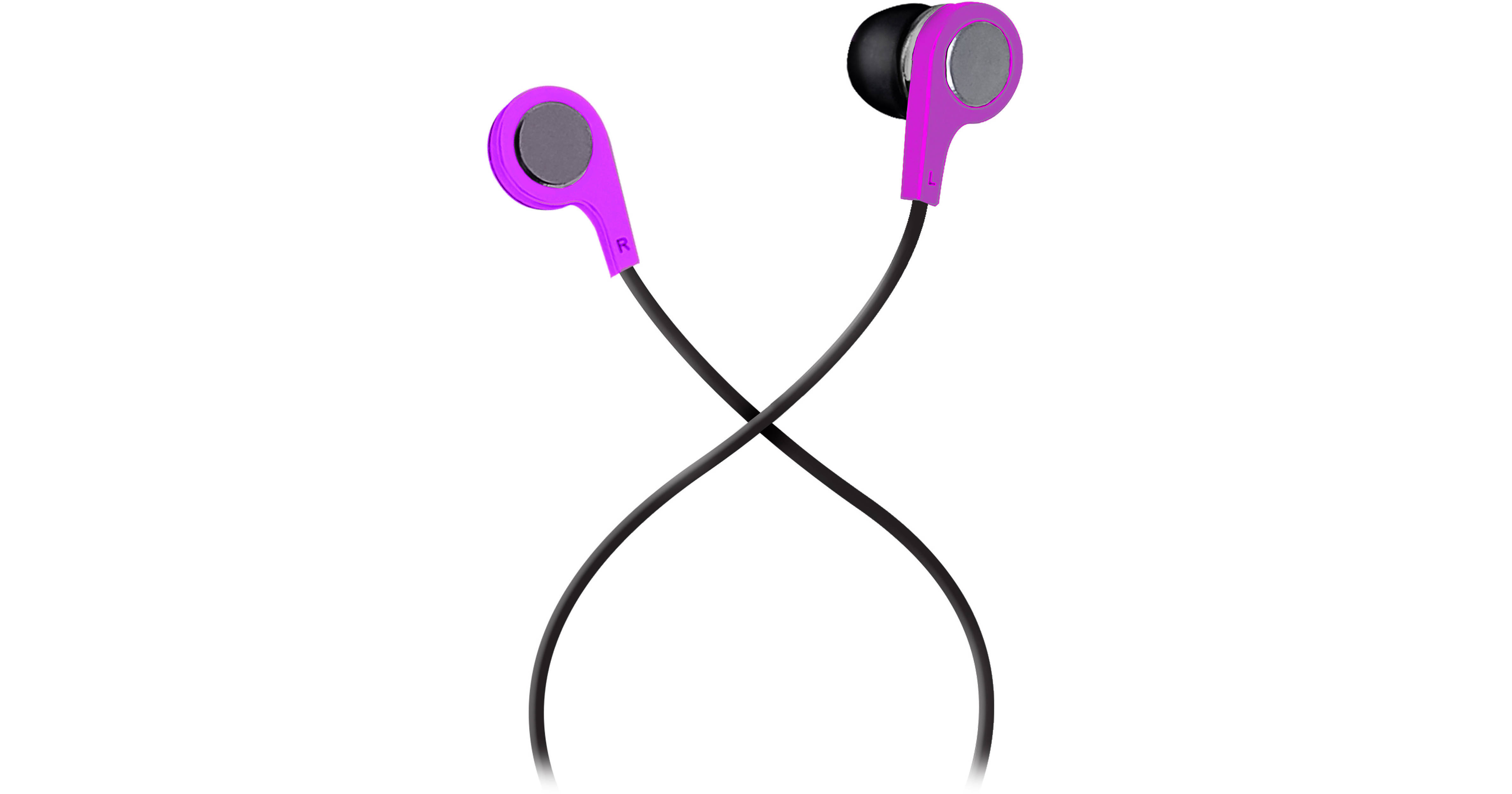 Maxell Bass 13 Earphones (Purple) 199730 B&H Photo Video