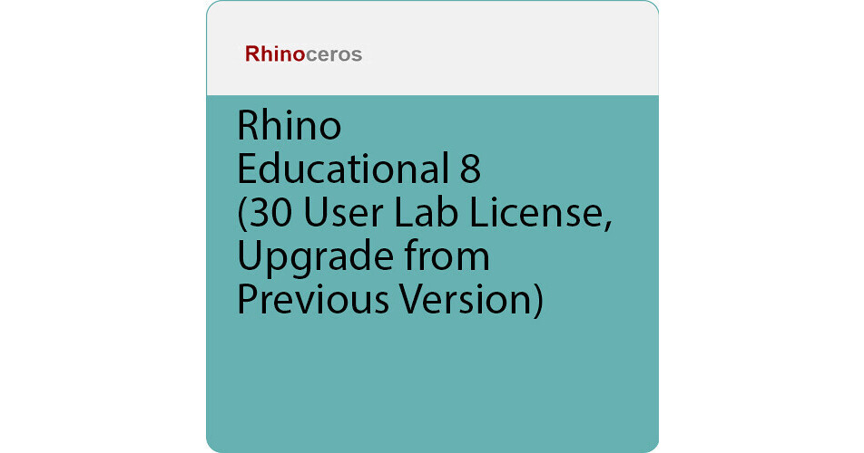 McNeel Rhino 8 Upgrade R80U-LAB B&H Photo Video