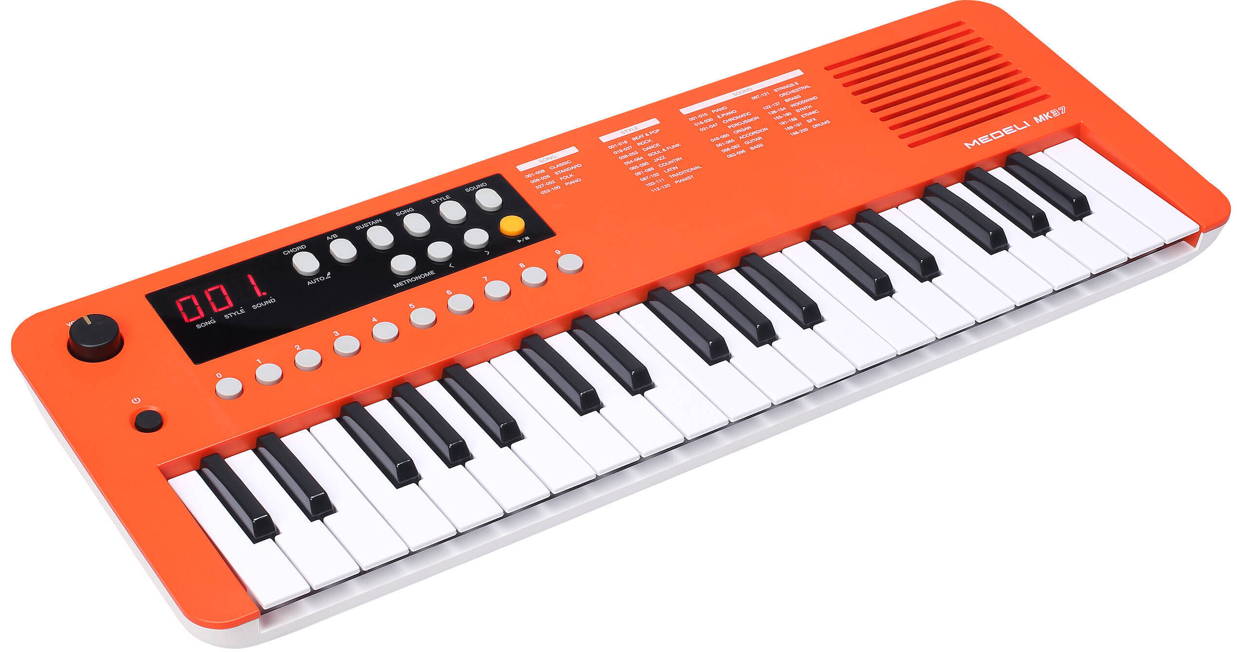 Medeli Electronics MK37 37-Mini-Key Portable Keyboard MK37OR B&H