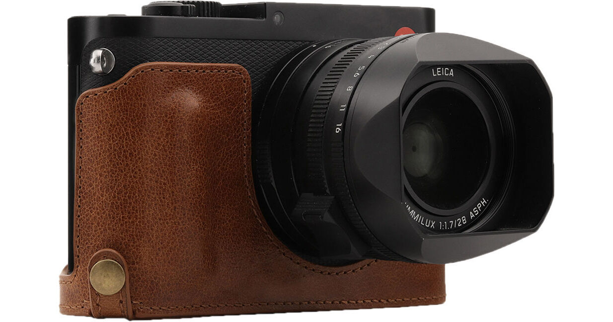 MegaGear Genuine Leather Camera Half Case and Strap MG1401 B&H