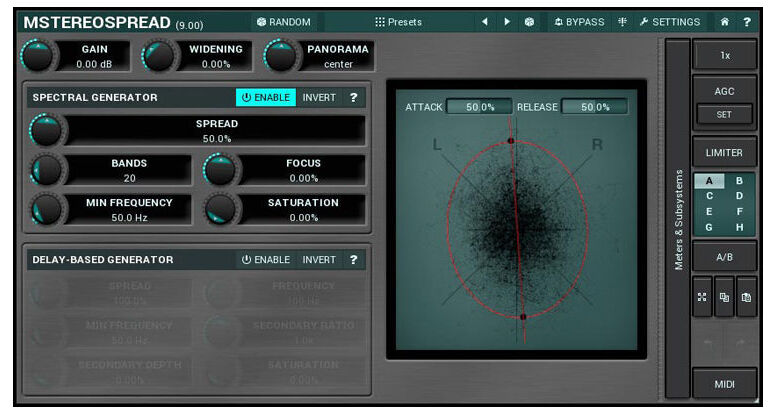 MeldaProduction MStereoSpread - Stereo Expansion Plug-In