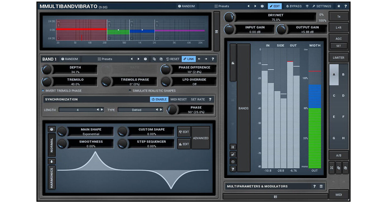 MeldaProduction MMultiBandVibrato - Rotary Simulator 11-30145