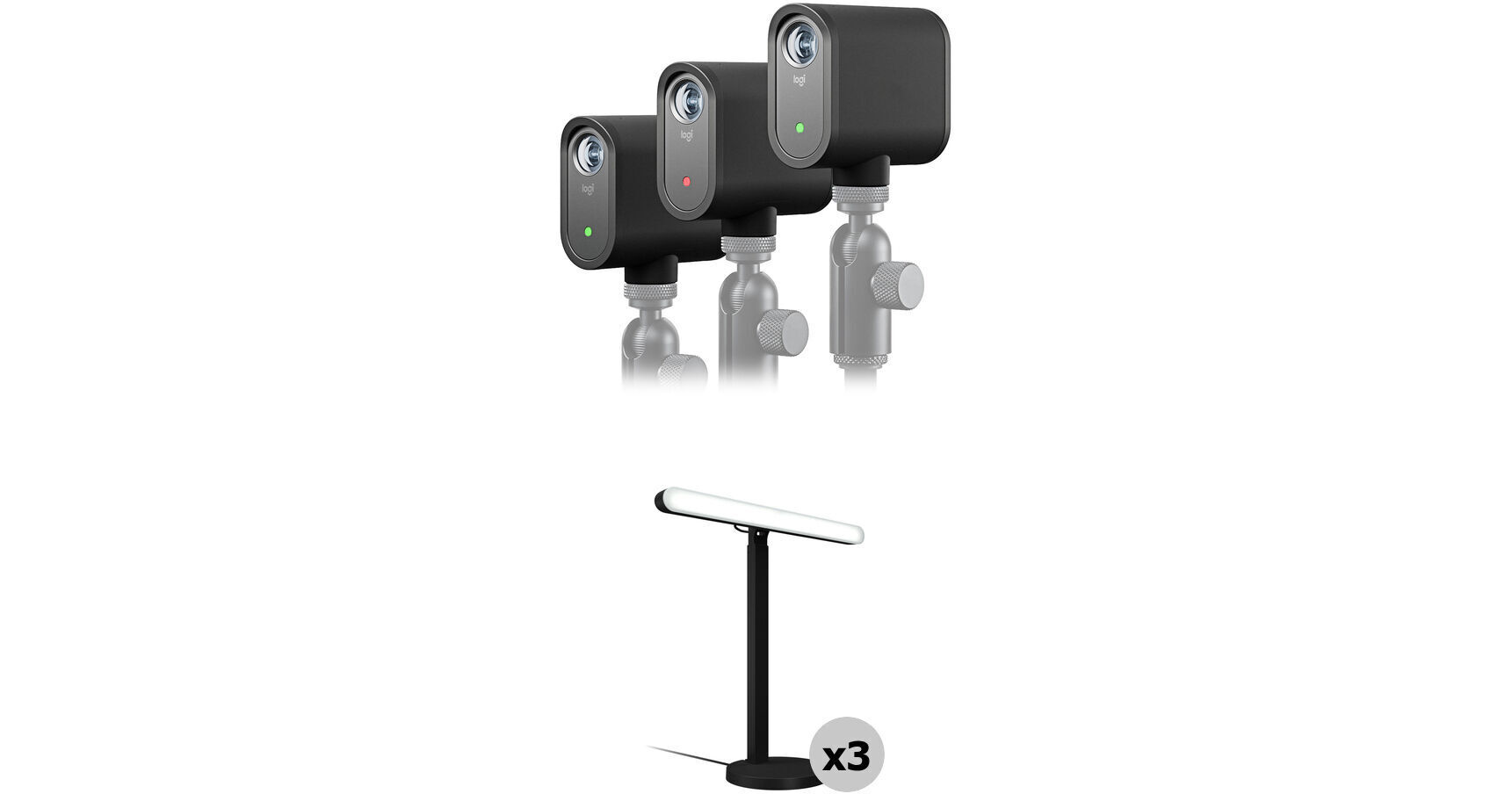Logitech Mevo Start Live Streaming 3-Camera + 3-Light Kit B&H