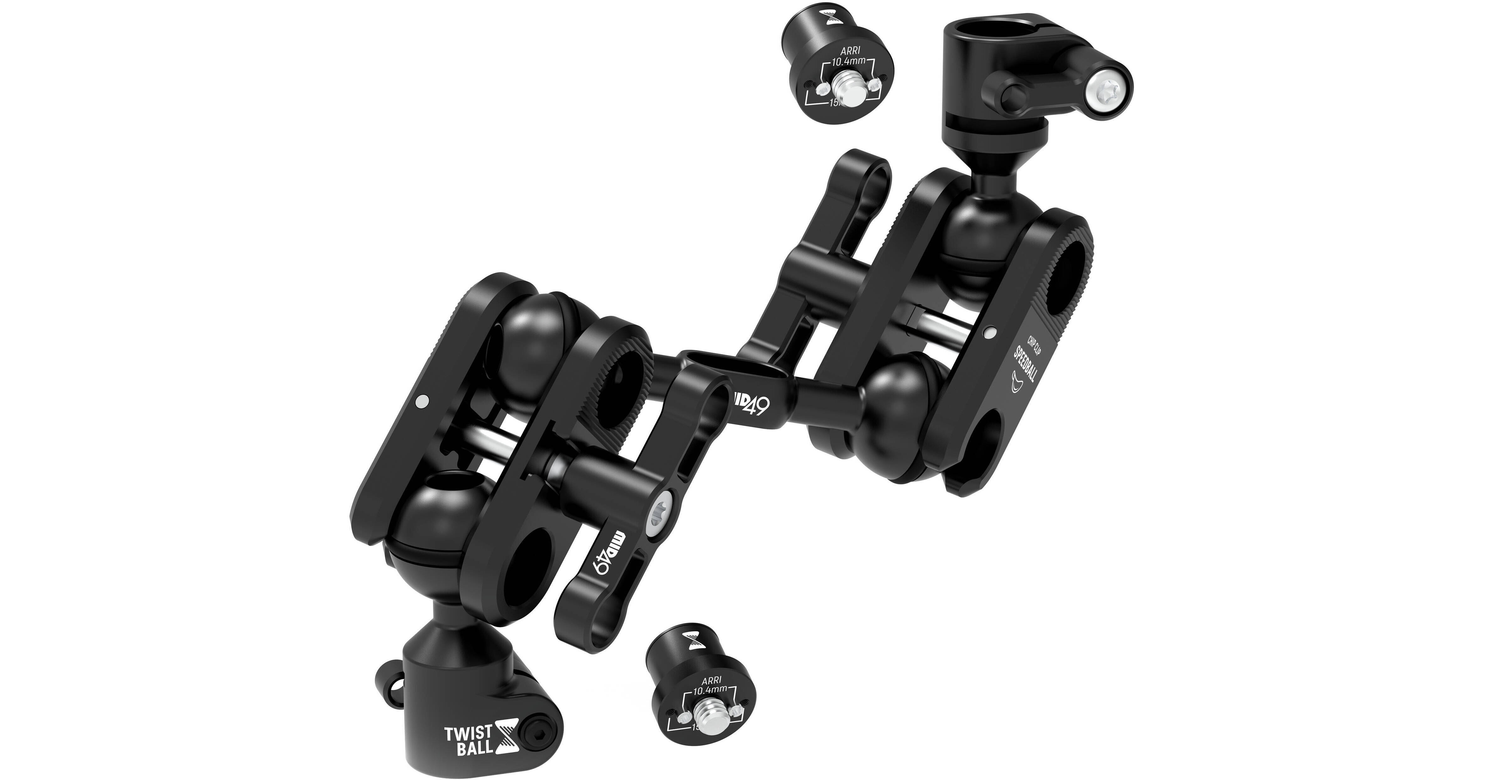 MID49 TWIST Ball 3" Monitor Arm with Two M49-TWB-ARM3-A142-A142