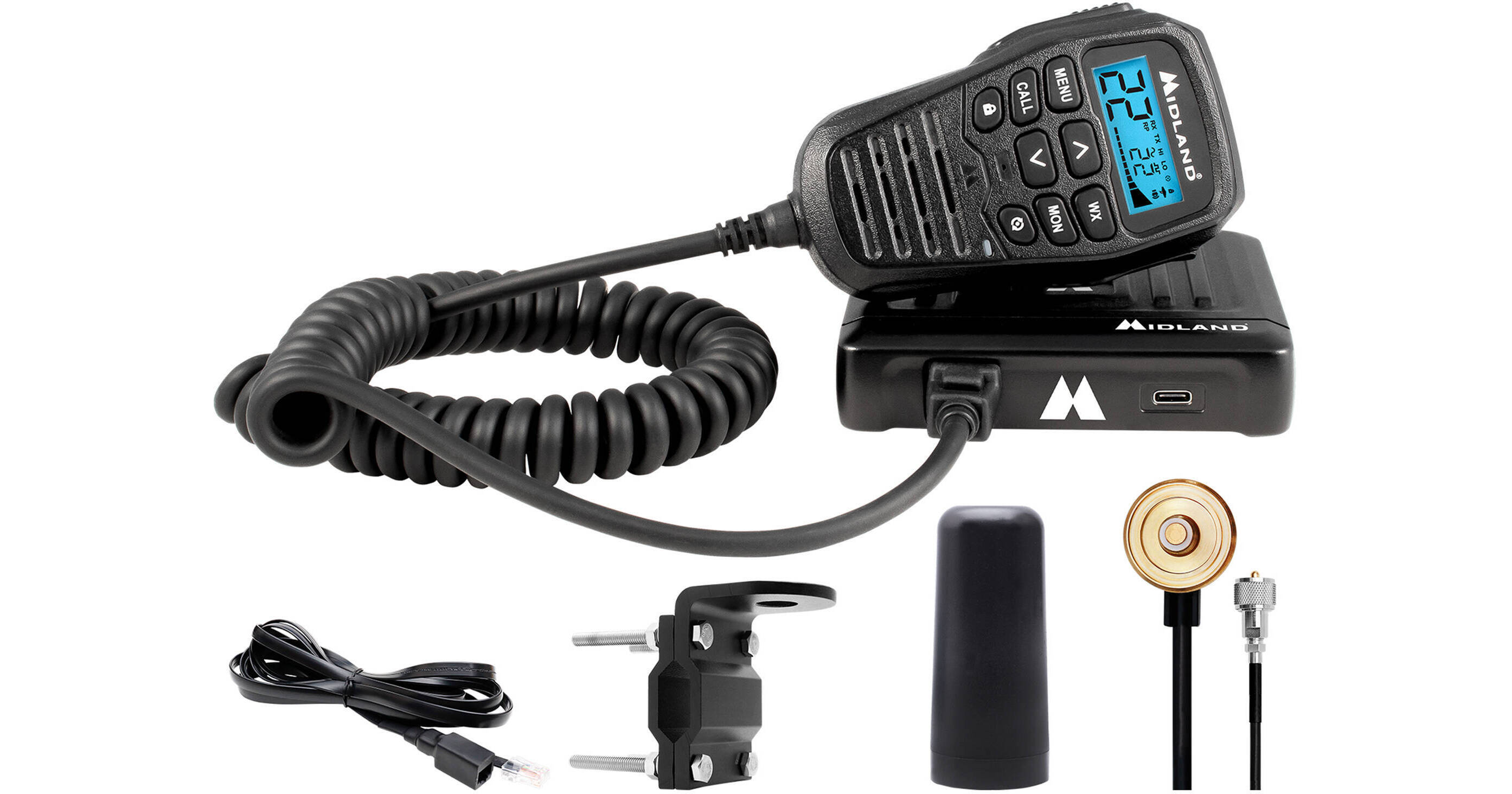 Midland MXT-275 MicroMobile GMRS 15W Two-Way Radio MXT275VP4 B&H